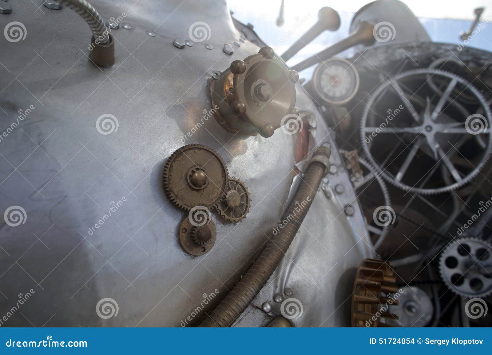 Fantastic Mechanism of a Steam-engine Stock Photo - Image of gear ...