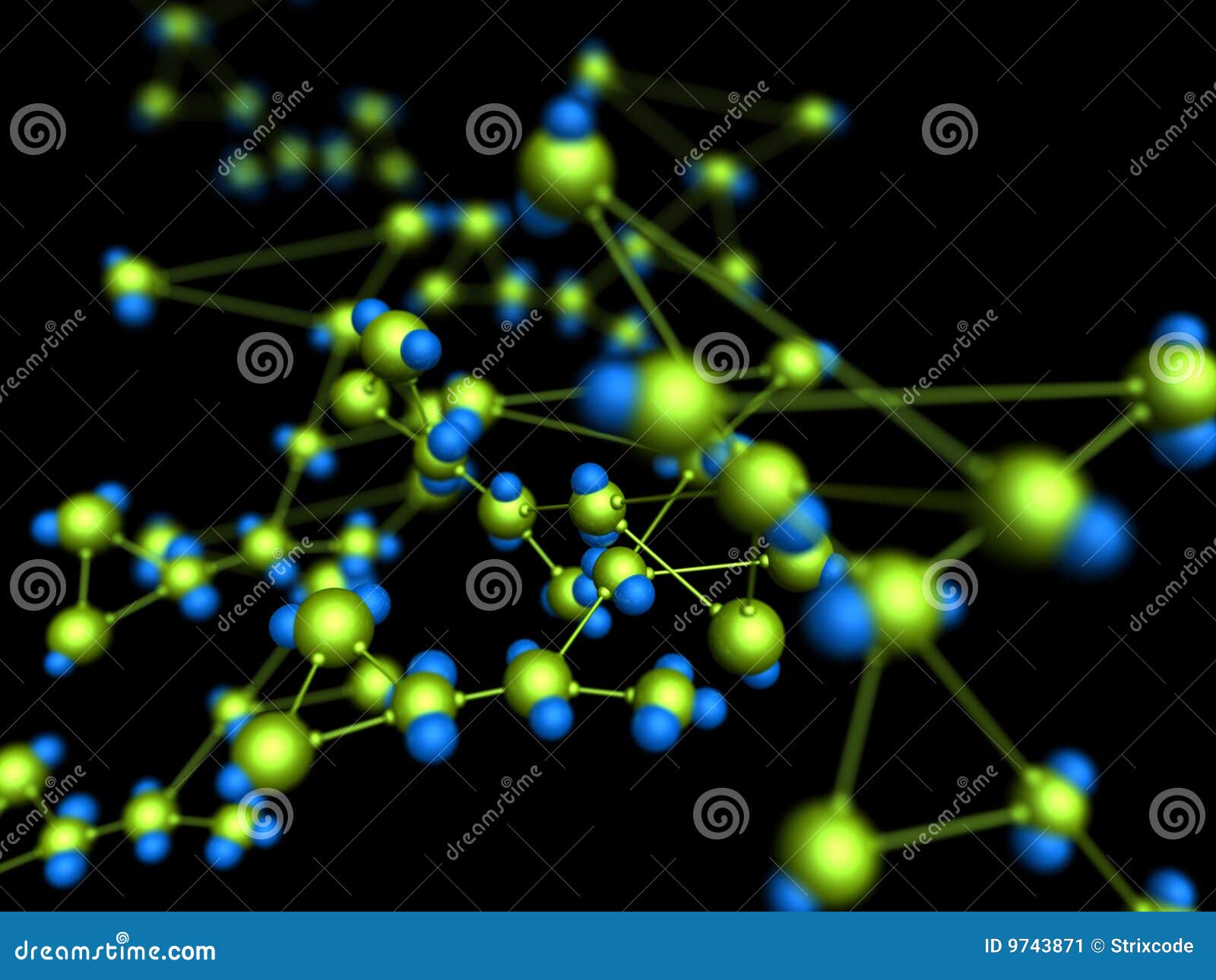 Fantastic Molecular Background Stock Illustration - Illustration of ...