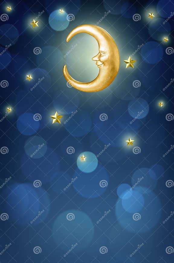 Fantastic month stock illustration. Illustration of moon - 11587884