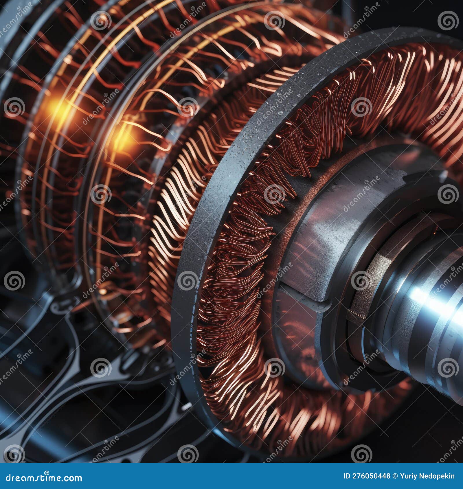 Fantastic Motor of the Future. Generative AI Stock Illustration ...