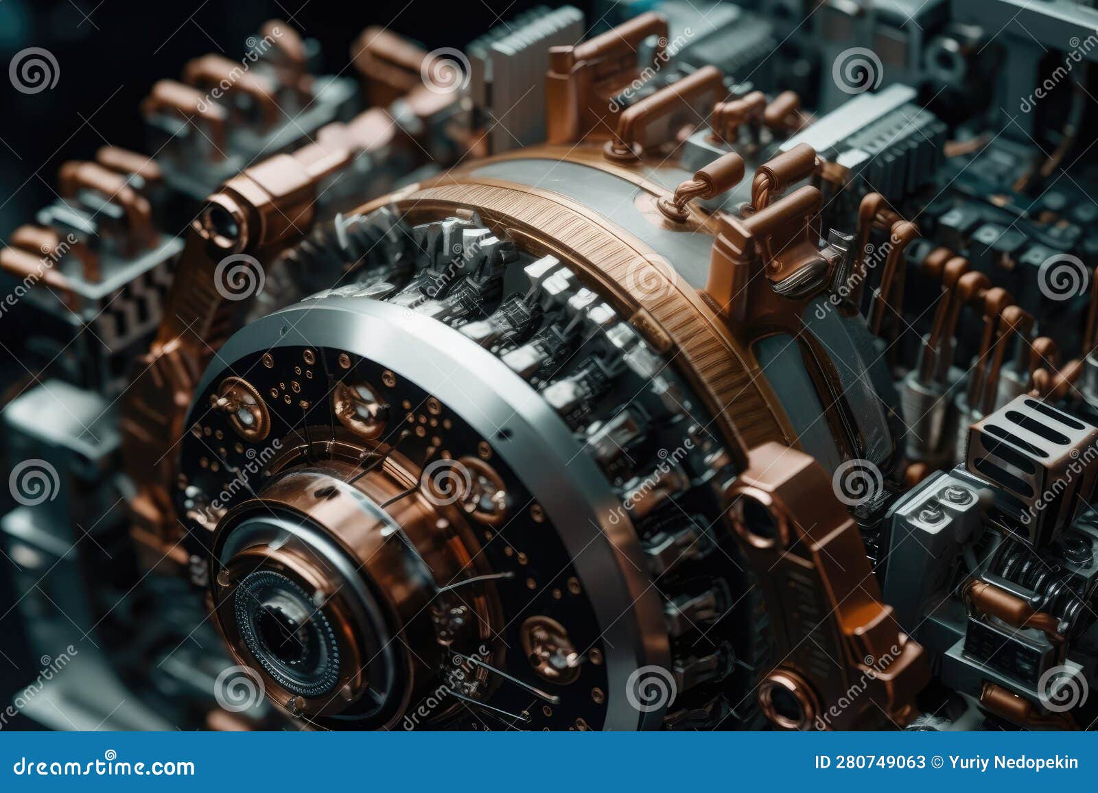 Fantastic Motor of the Future. Generative AI Stock Image - Image of ...
