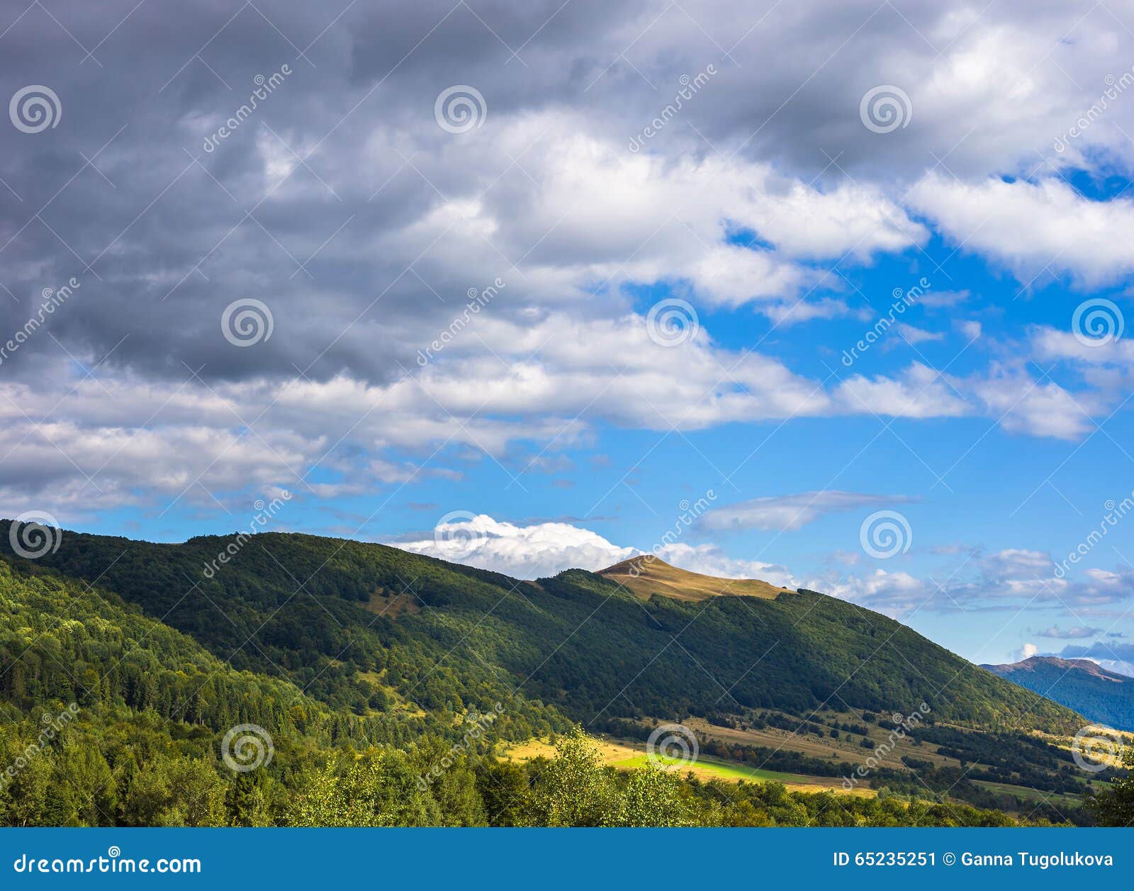 Fantastic Mountain Landscape. Hot Sunny Summer Day Stock Image - Image ...