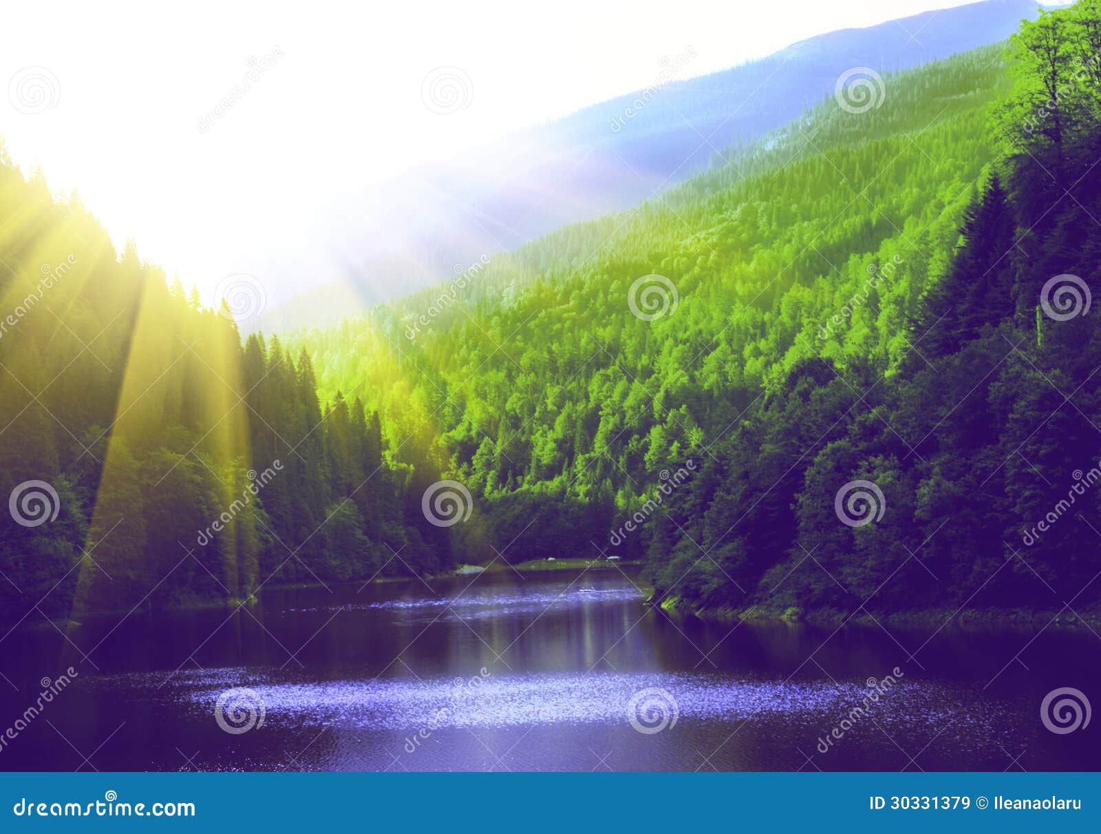 Fantastic mountain view stock image. Image of fantastic - 30331379