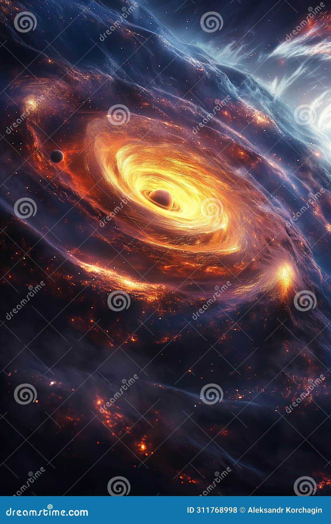 Fantastic Multicolored Outer Space with Stars, Constellations, Galaxies ...