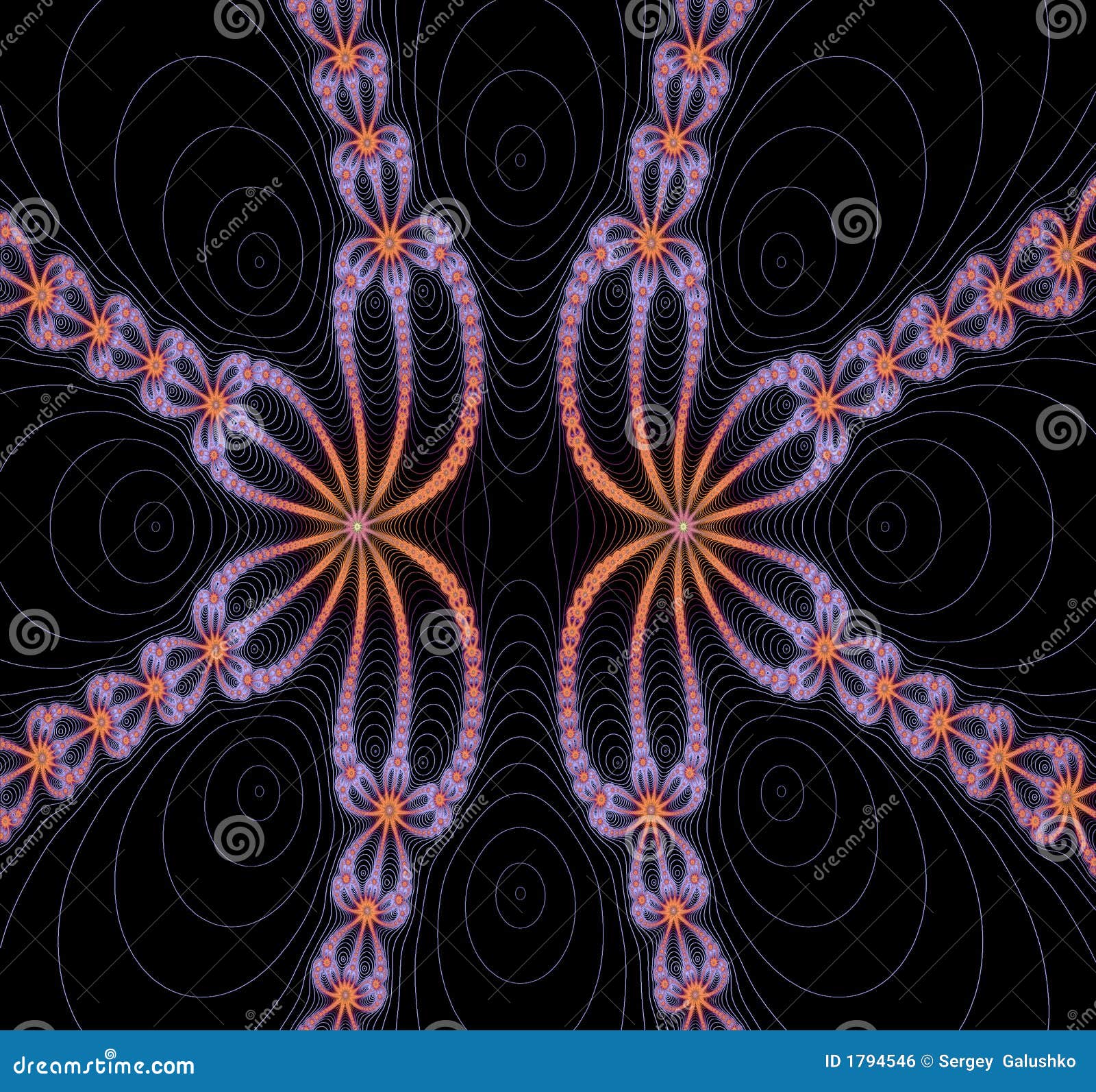 Fantastic pattern stock illustration. Illustration of abstract - 1794546