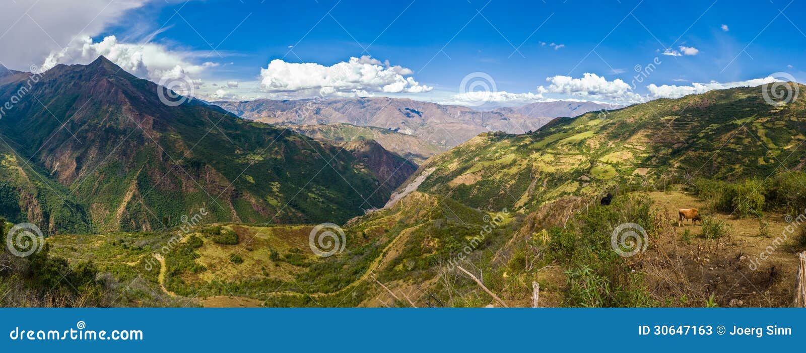 Fantastic Peruvian Landscape Stock Image - Image of culture, hills ...