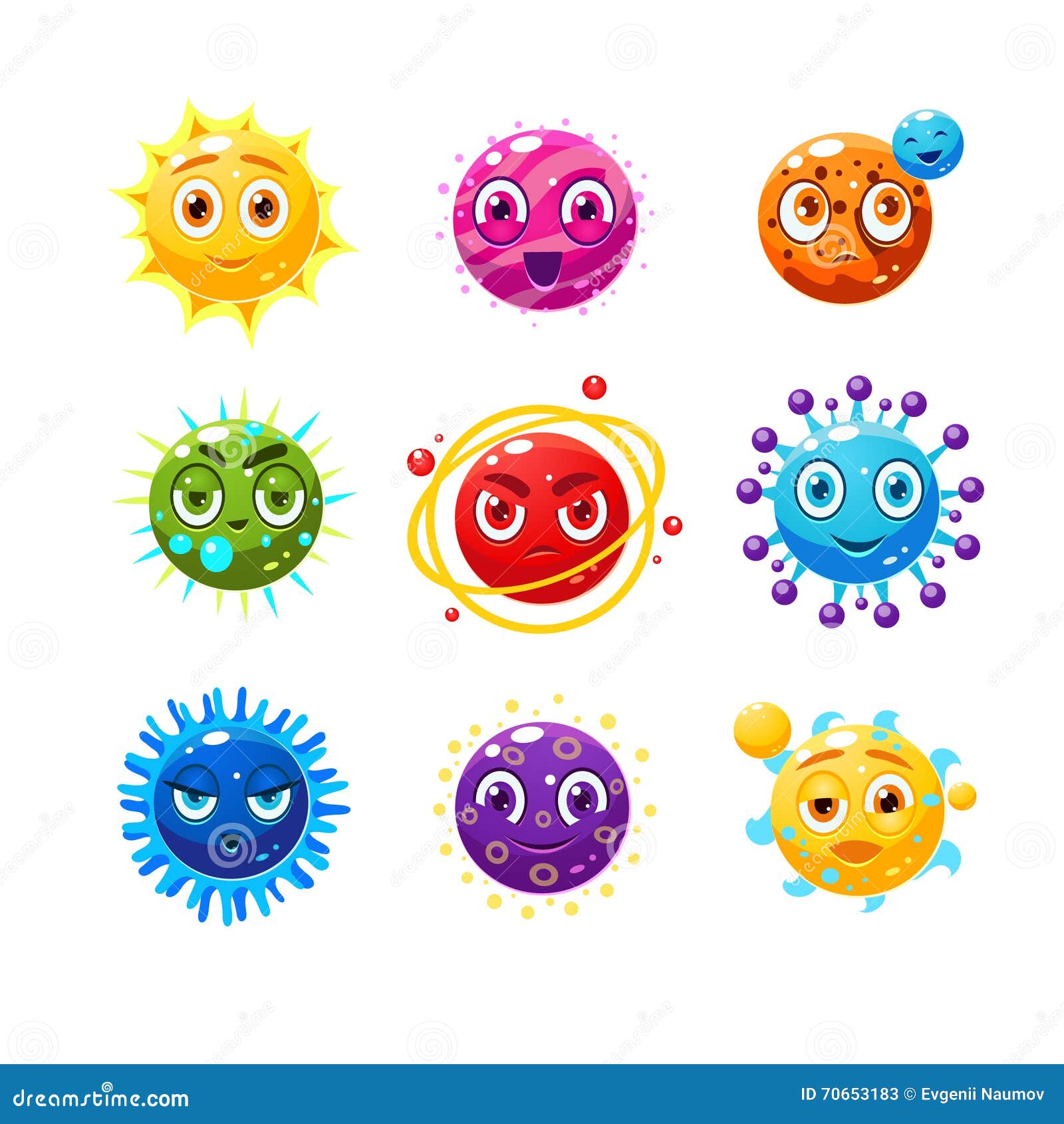 Fantastic Planets with Faces and Emotions. Objects Can Be Used for ...