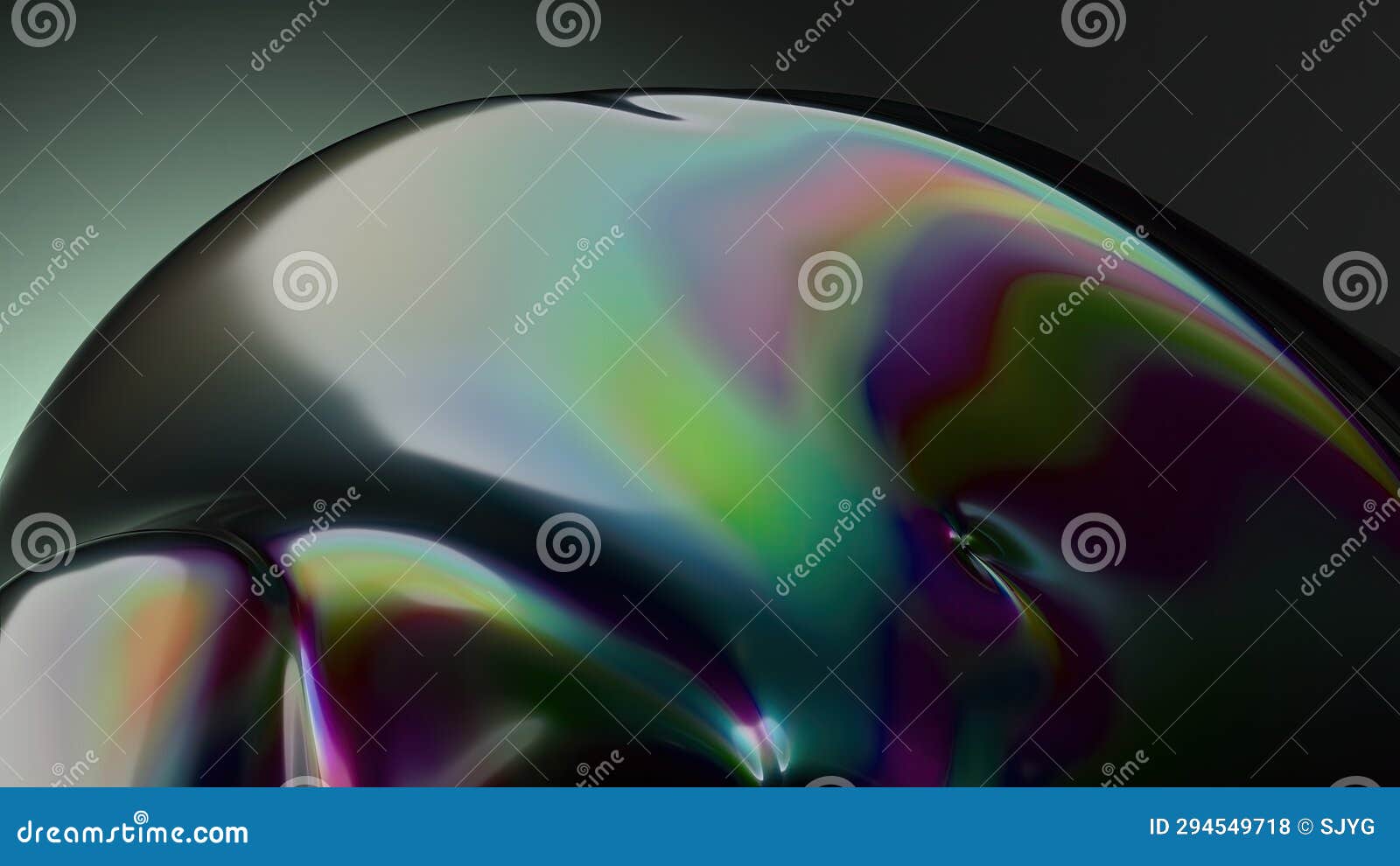 Fantastic Reflection Curved Rainbow Reflection of Metal Plate Elegant ...