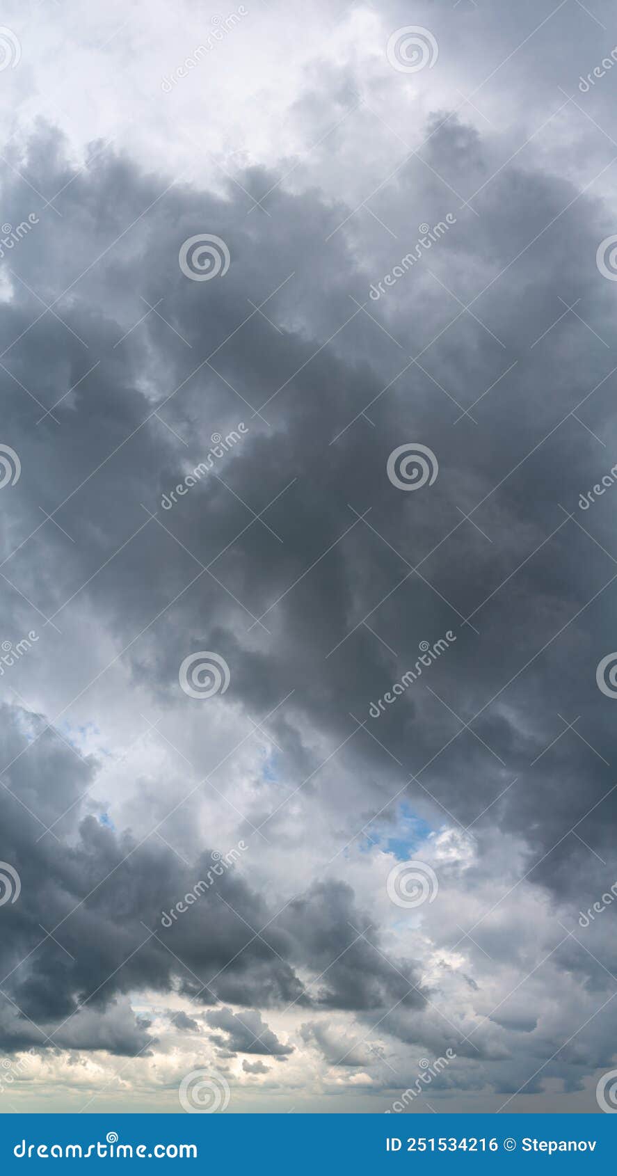 Fantastic Soft Thunderclouds, Sky Panorama Stock Photo - Image of ...