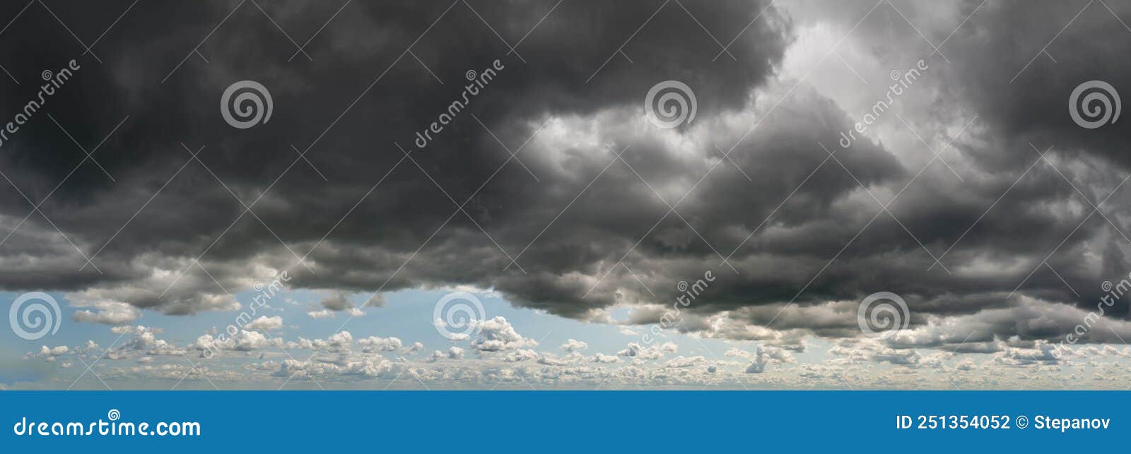 Fantastic Soft Thunderclouds, Sky Panorama Stock Photo - Image of cloud ...