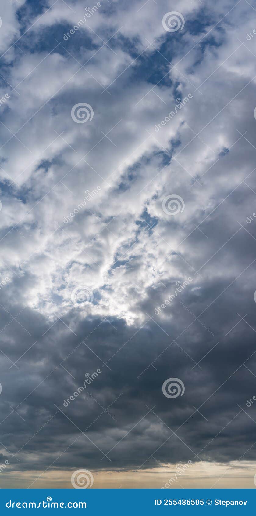 Fantastic Soft Thunderclouds, Sky Panorama Stock Image - Image of ...