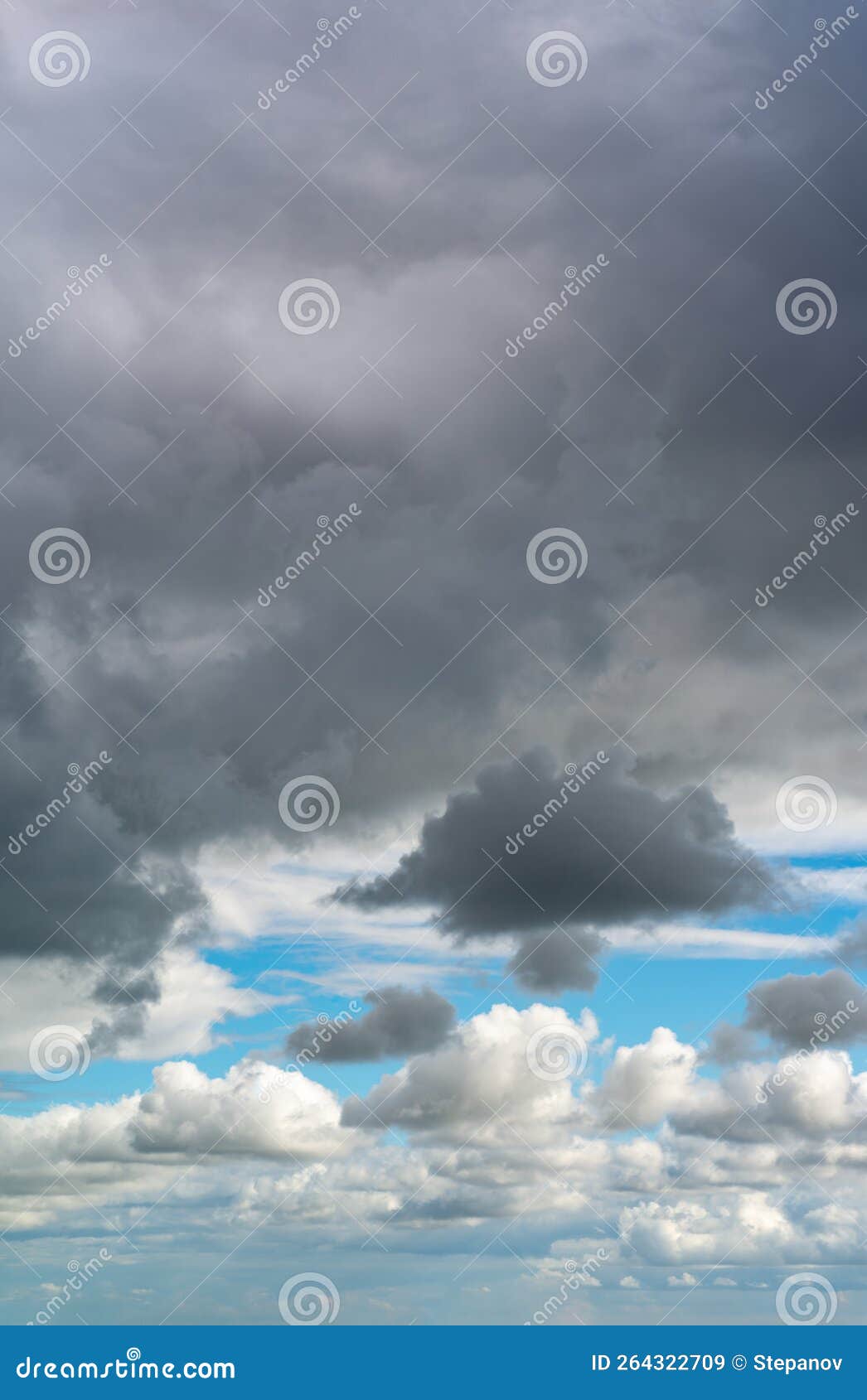 Fantastic Soft Thunderclouds, Sky Panorama Stock Image - Image of ...