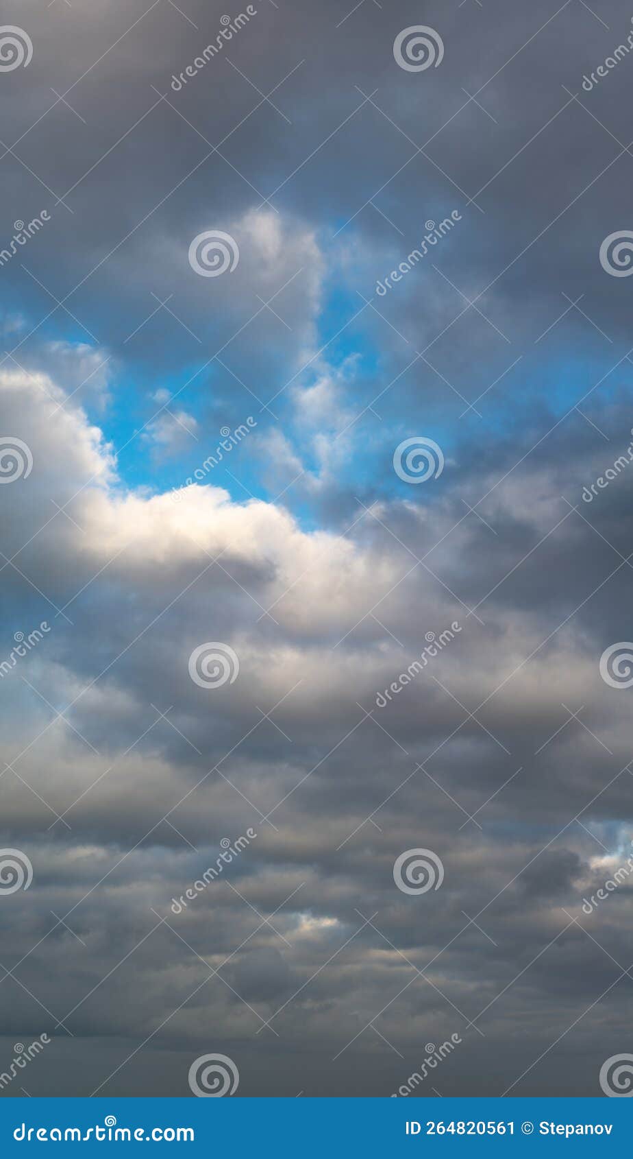 Fantastic Soft Thunderclouds, Sky Panorama Stock Image - Image of scene ...