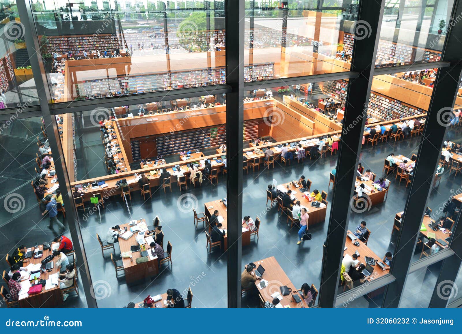 Fantastic Space in Modern Library Editorial Photography - Image of ...