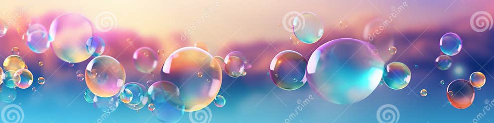 Fantastic Structure of Multi-colored Bubbles. Stock Photo - Image of ...