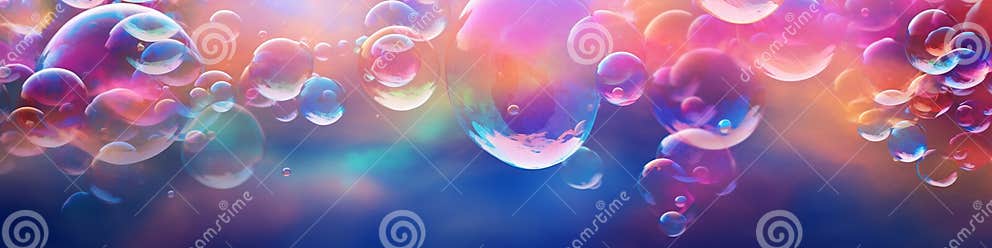 Fantastic Structure of Multi-colored Bubbles. Stock Photo - Image of ...