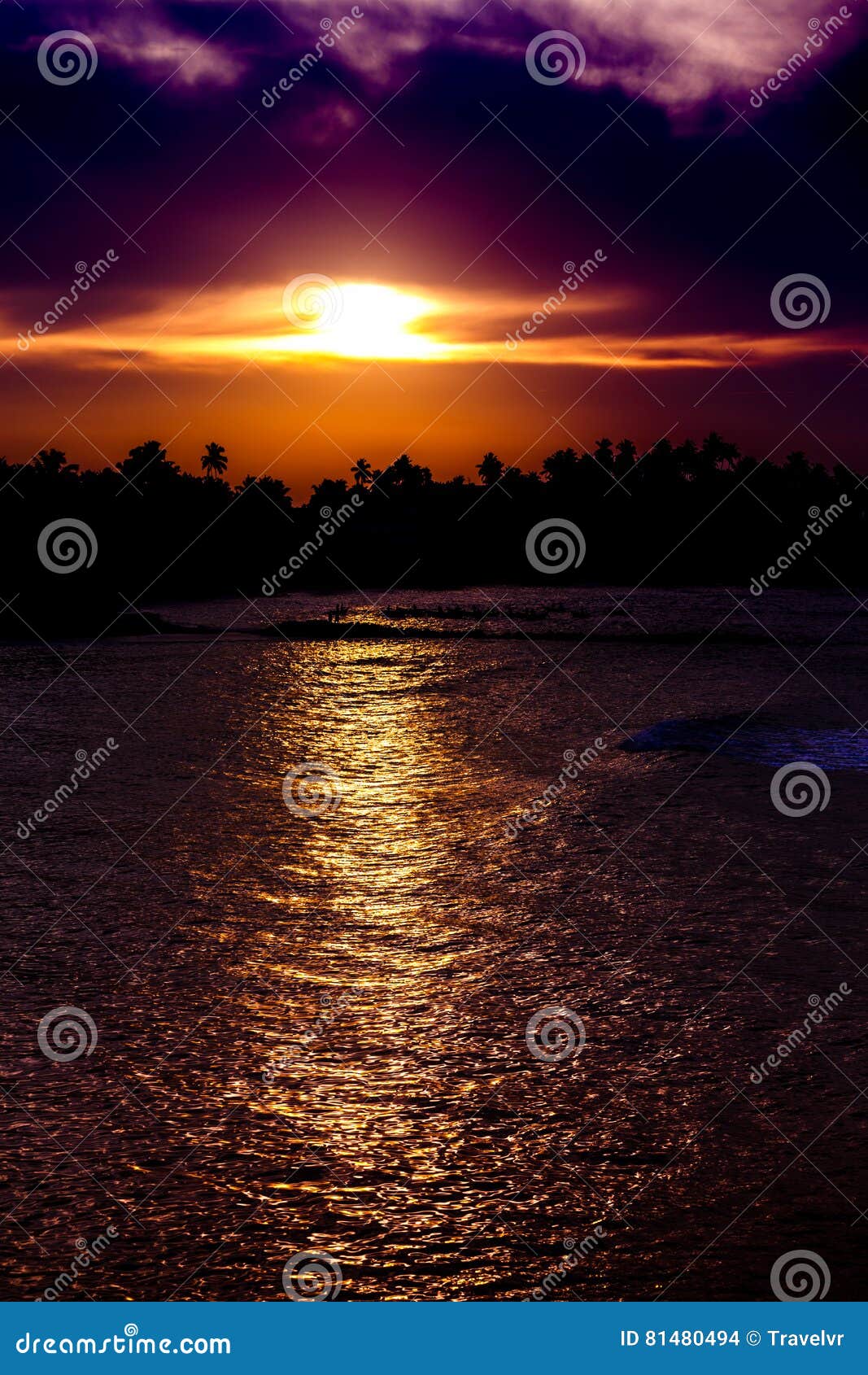 Fantastic Sunset on the Beach Stock Photo - Image of life, antigua ...