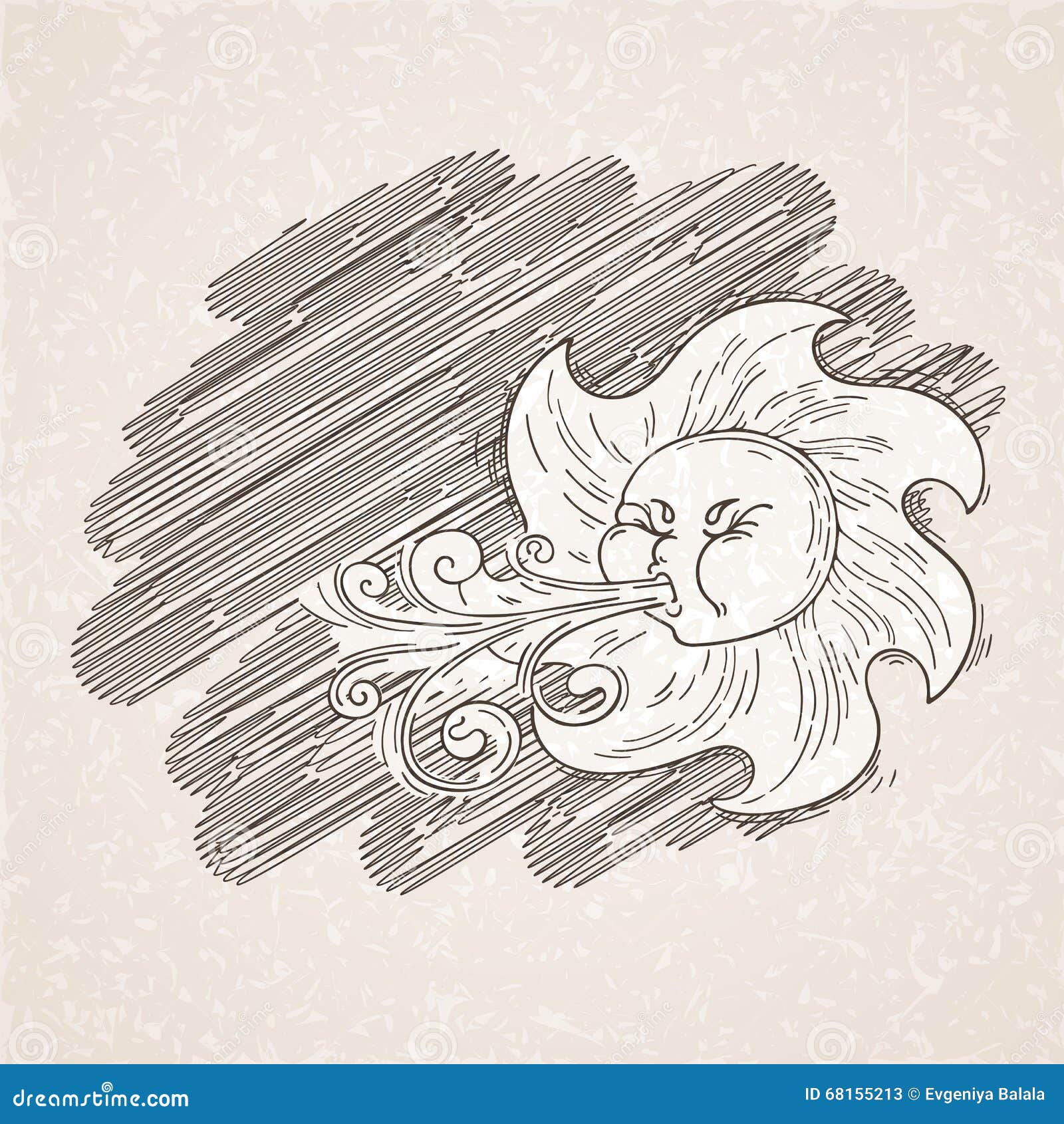 Fantastic Vector Illustration with the Solar Wind. Stock Vector ...