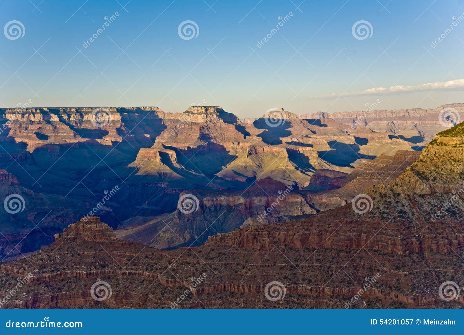 Fantastic View into the Grand Canyon Stock Image - Image of cloud ...