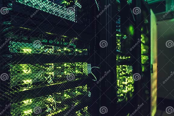 Data centre interface stock image. Image of center, corridor - 104995305