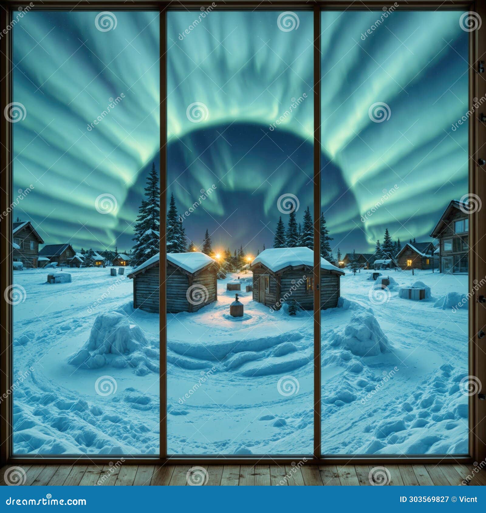 Fantastic View from the Window . AI Generated Stock Image - Image of ...