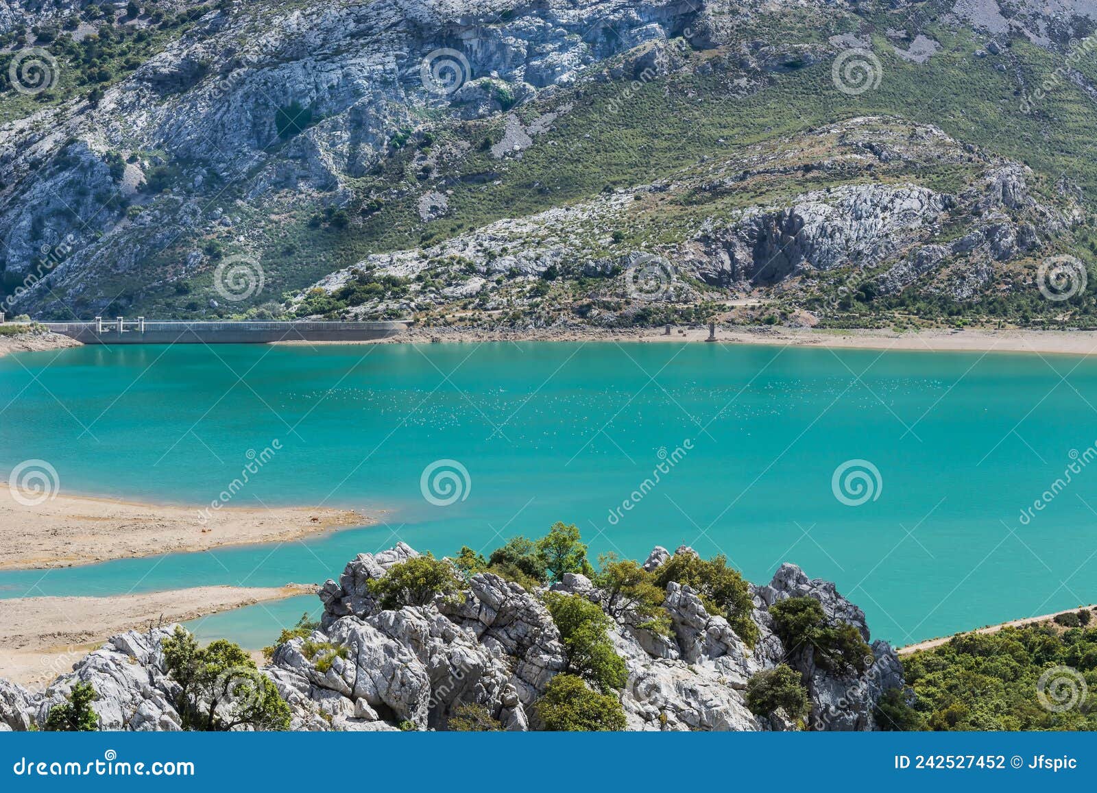 Fantastic Views of the Embalse De Cuber Stock Photo - Image of blue ...