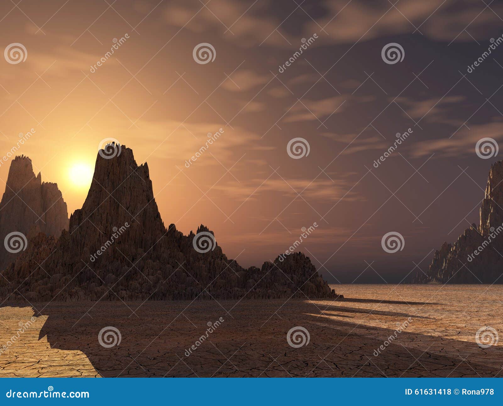 Fantastic worlds stock illustration. Illustration of extent - 61631418