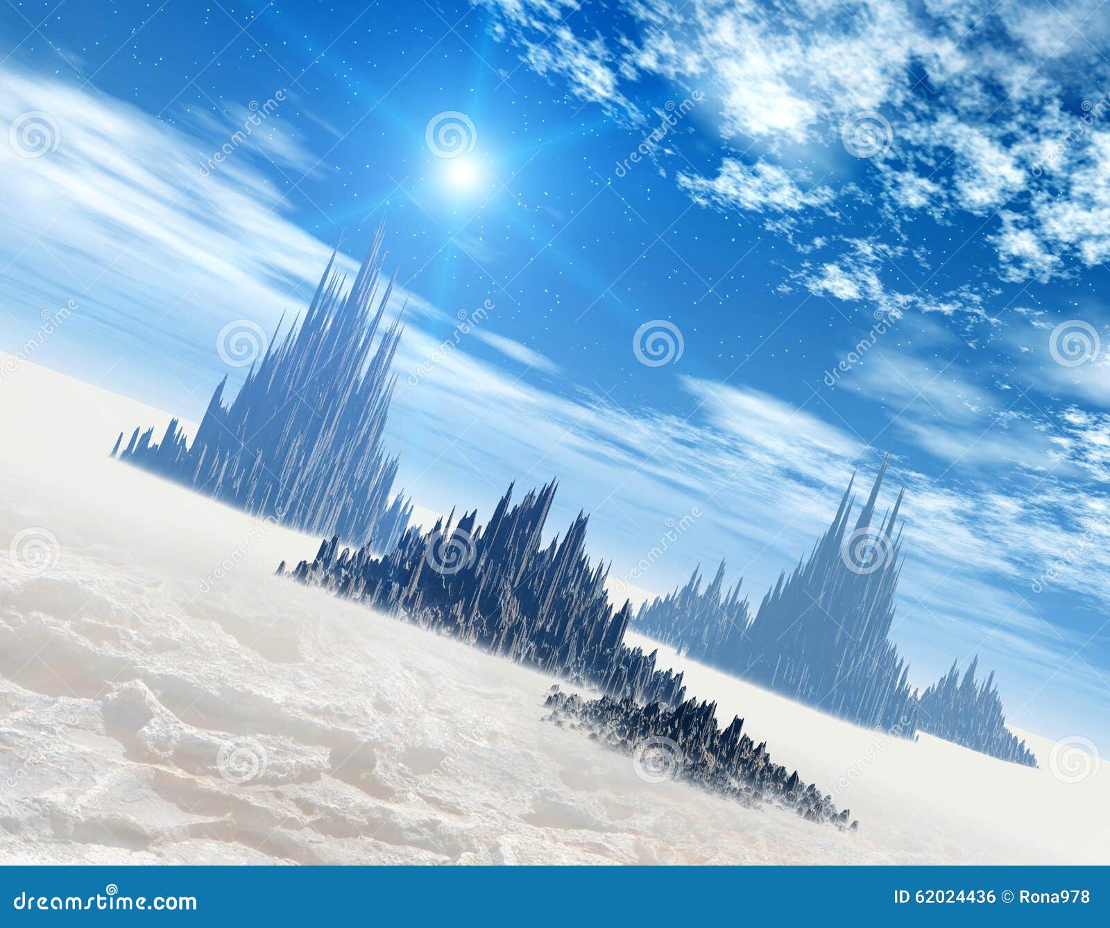 Fantastic worlds stock illustration. Illustration of ground - 62024436