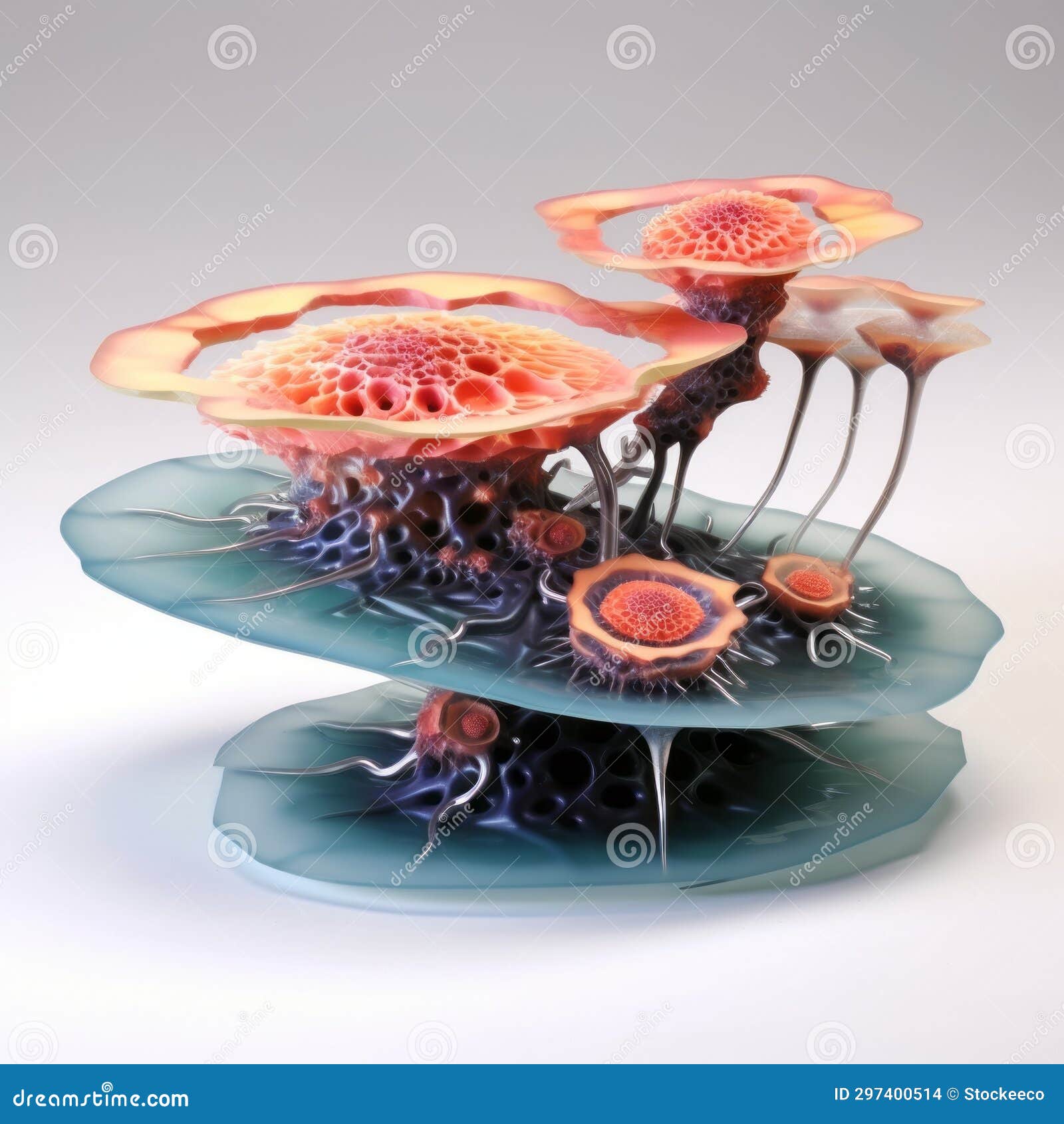 Fantastical 3d Cell Models: Seapunk, Reefwave, and Eccentric Sculptures ...
