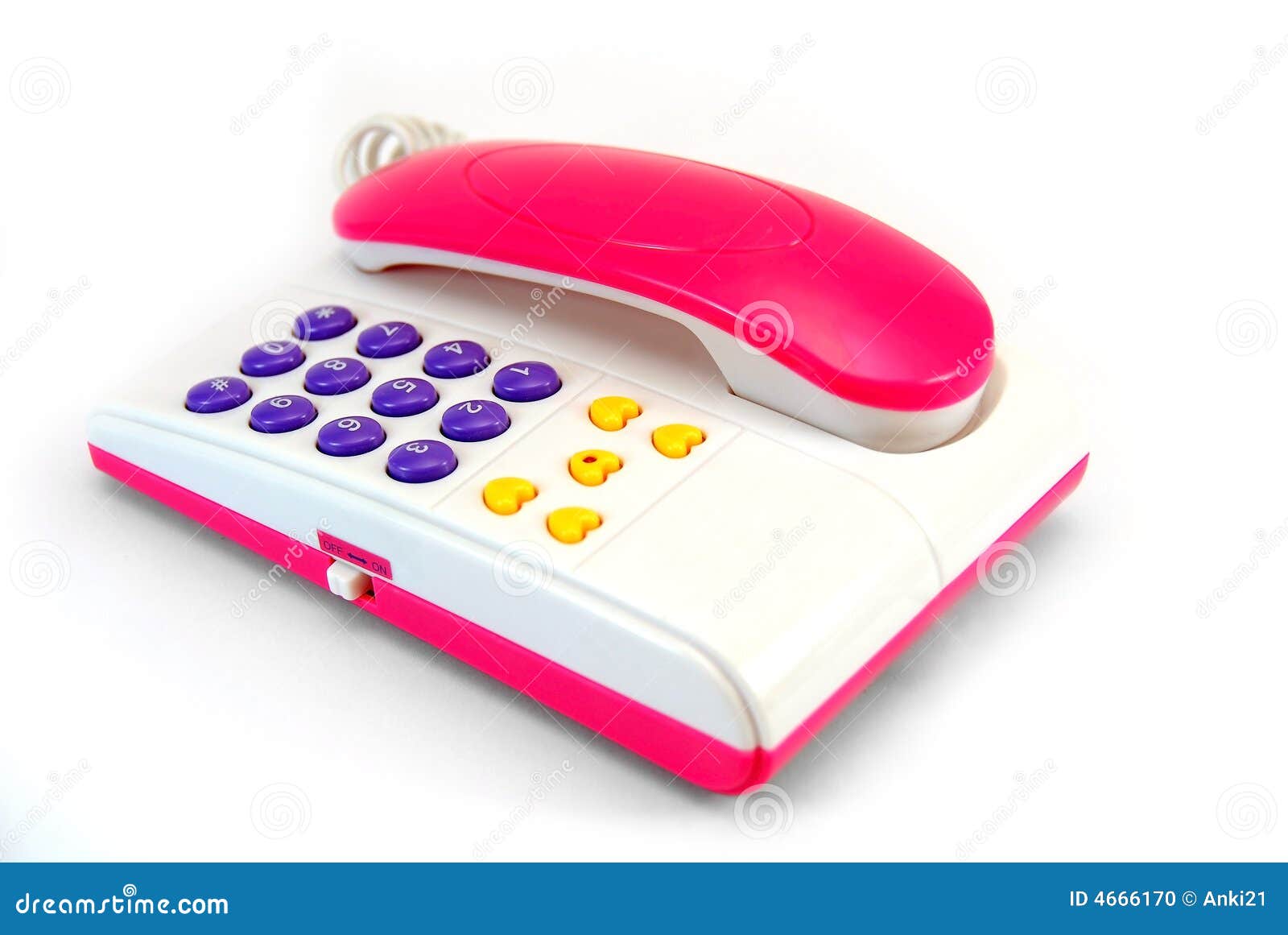 The Fantastically Pink Telephone Stock Photo - Image of pink, white ...