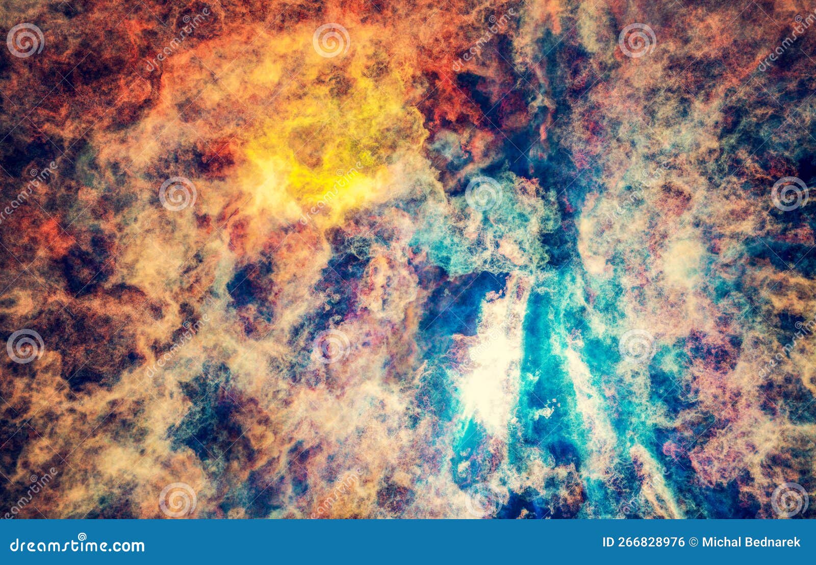 Abstract And Magical Image Of Fireflies Flying In The Night Forest ...