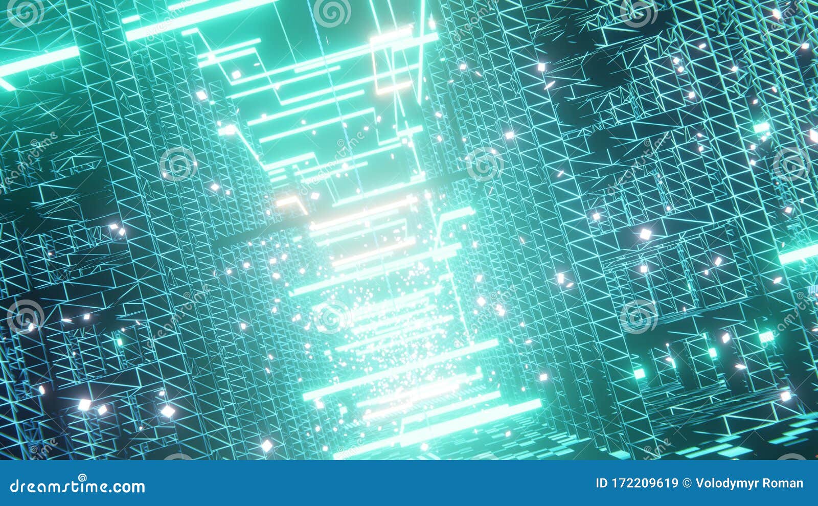 Fantasy Abstract Technology and Engineering Background with Original ...