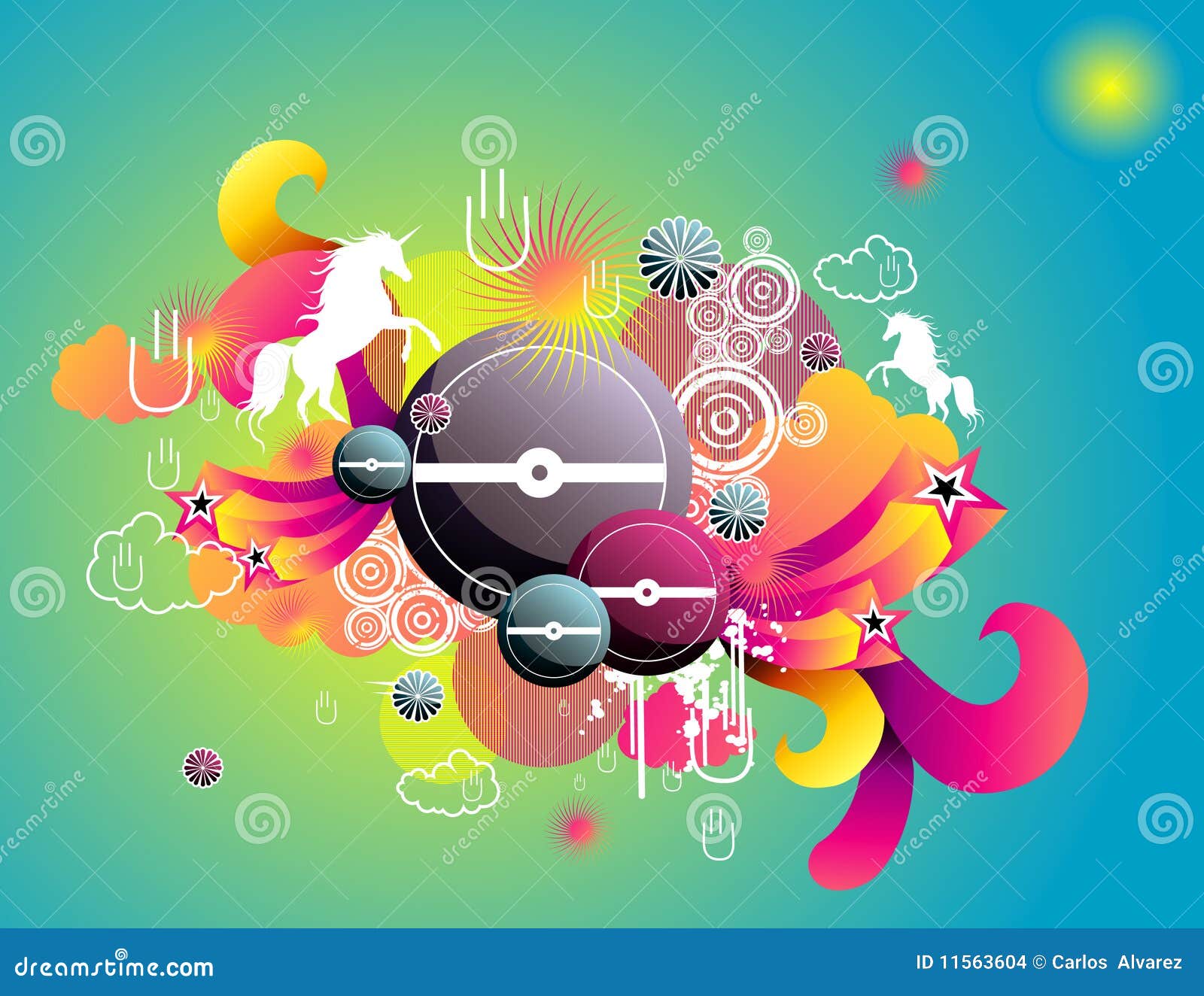 Fantasy abstract vector stock vector. Illustration of fantasy - 11563604