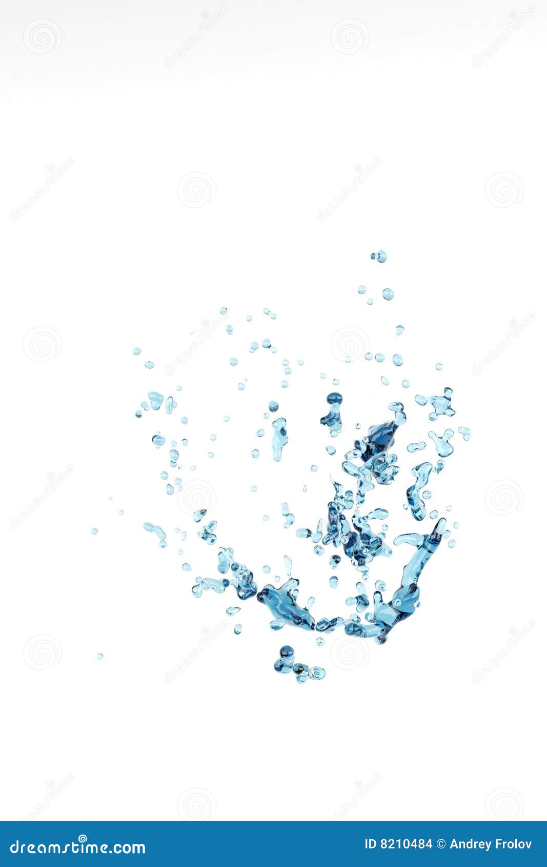 Fantasy Abstract Water Splash and Bubble Liquid Stock Illustration ...