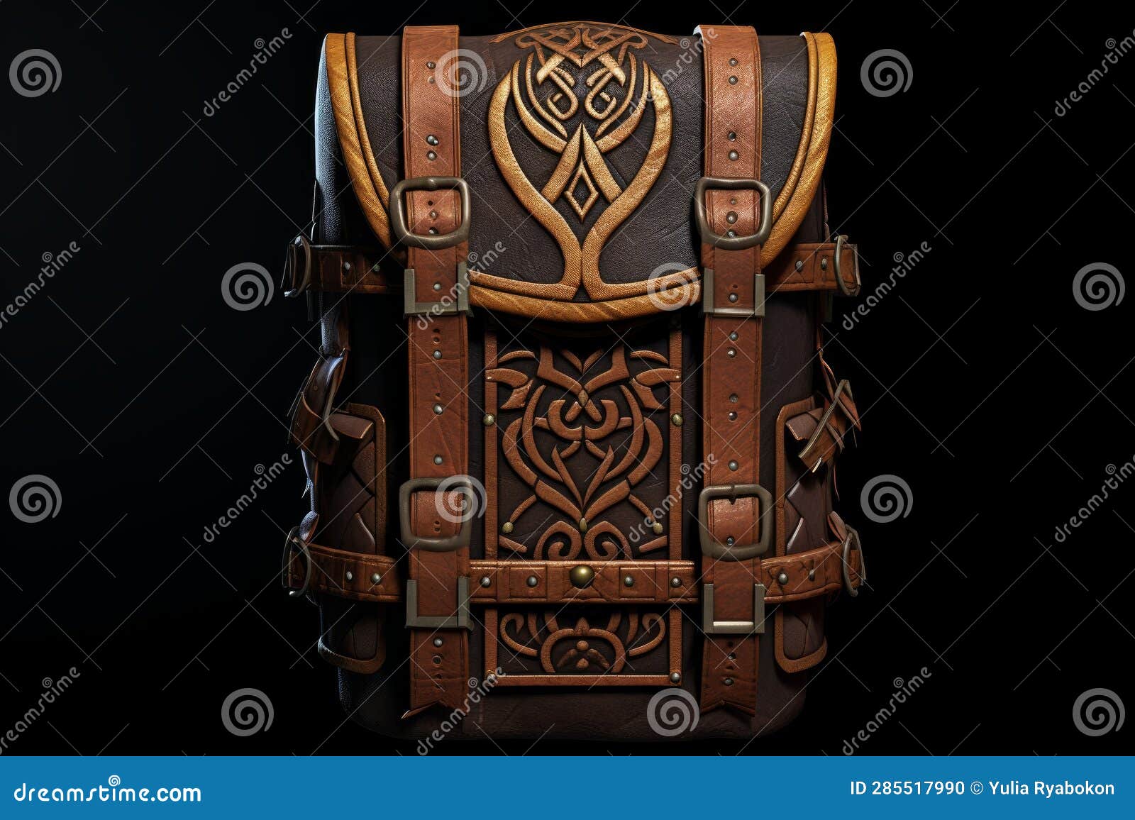 Fantasy Adventure Backpack. Generate Ai Stock Illustration ...