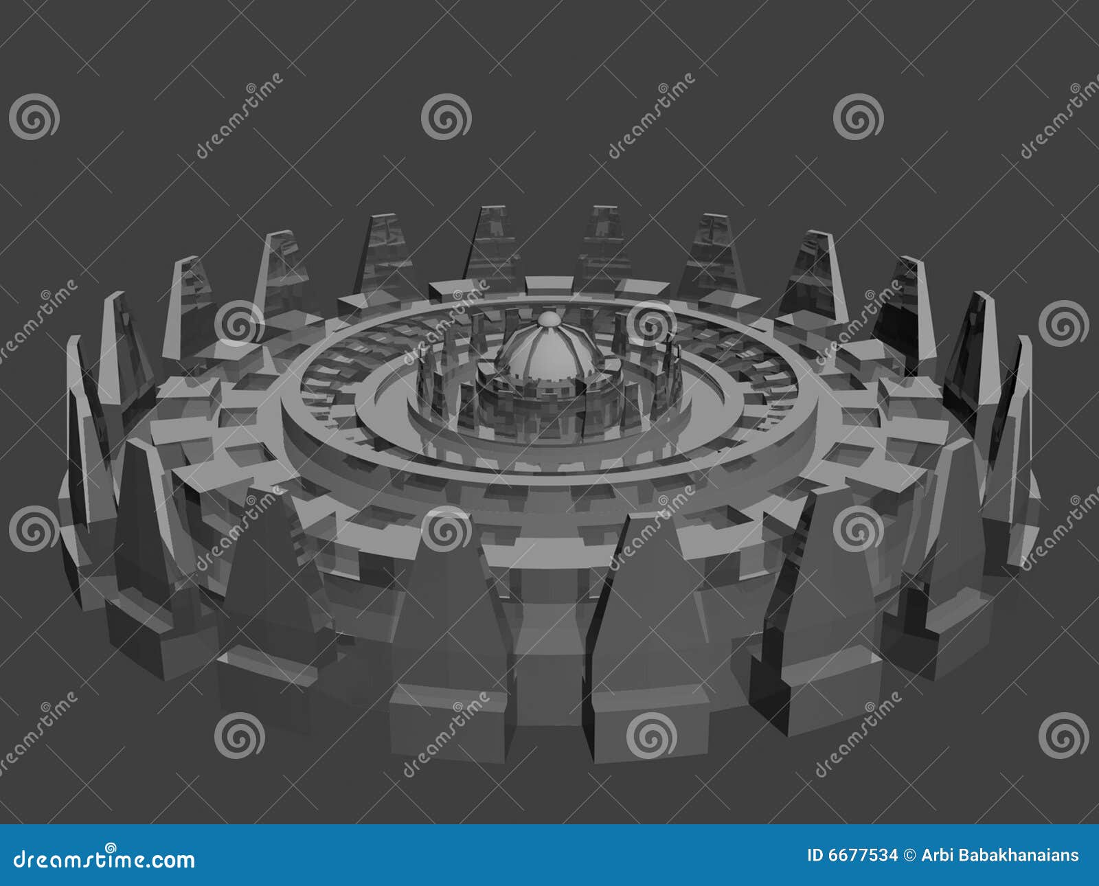 Fantasy Alien Unknown Futuristic Machine Stock Illustration ...