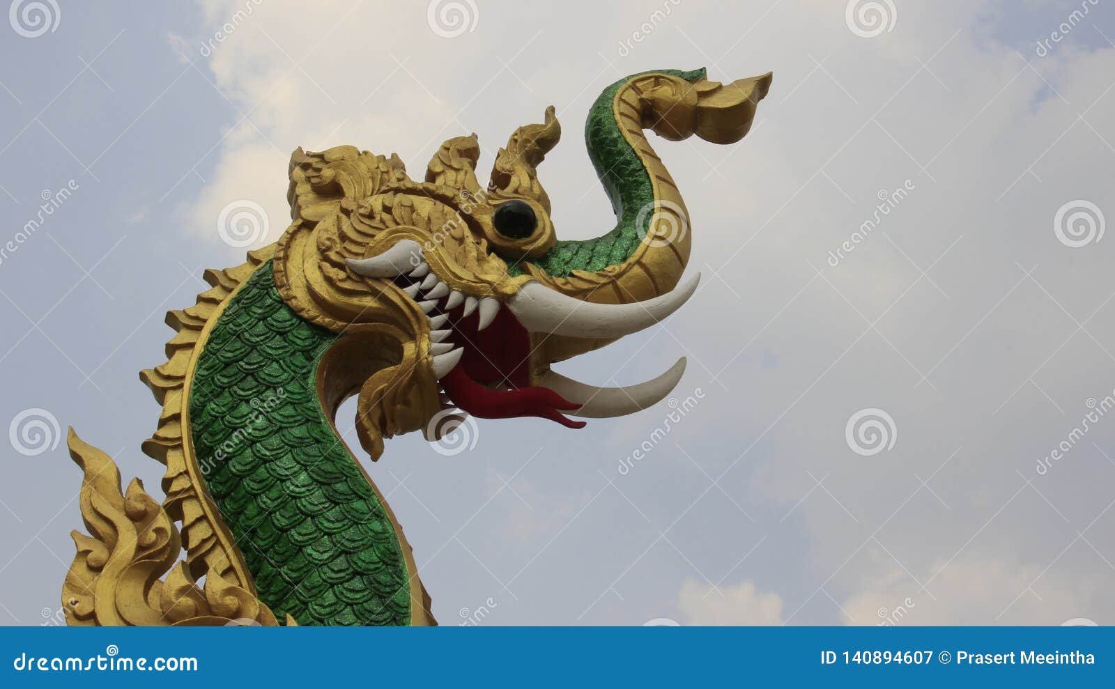 Fantasy Animals One Great Naga Stock Image - Image of colorful ...