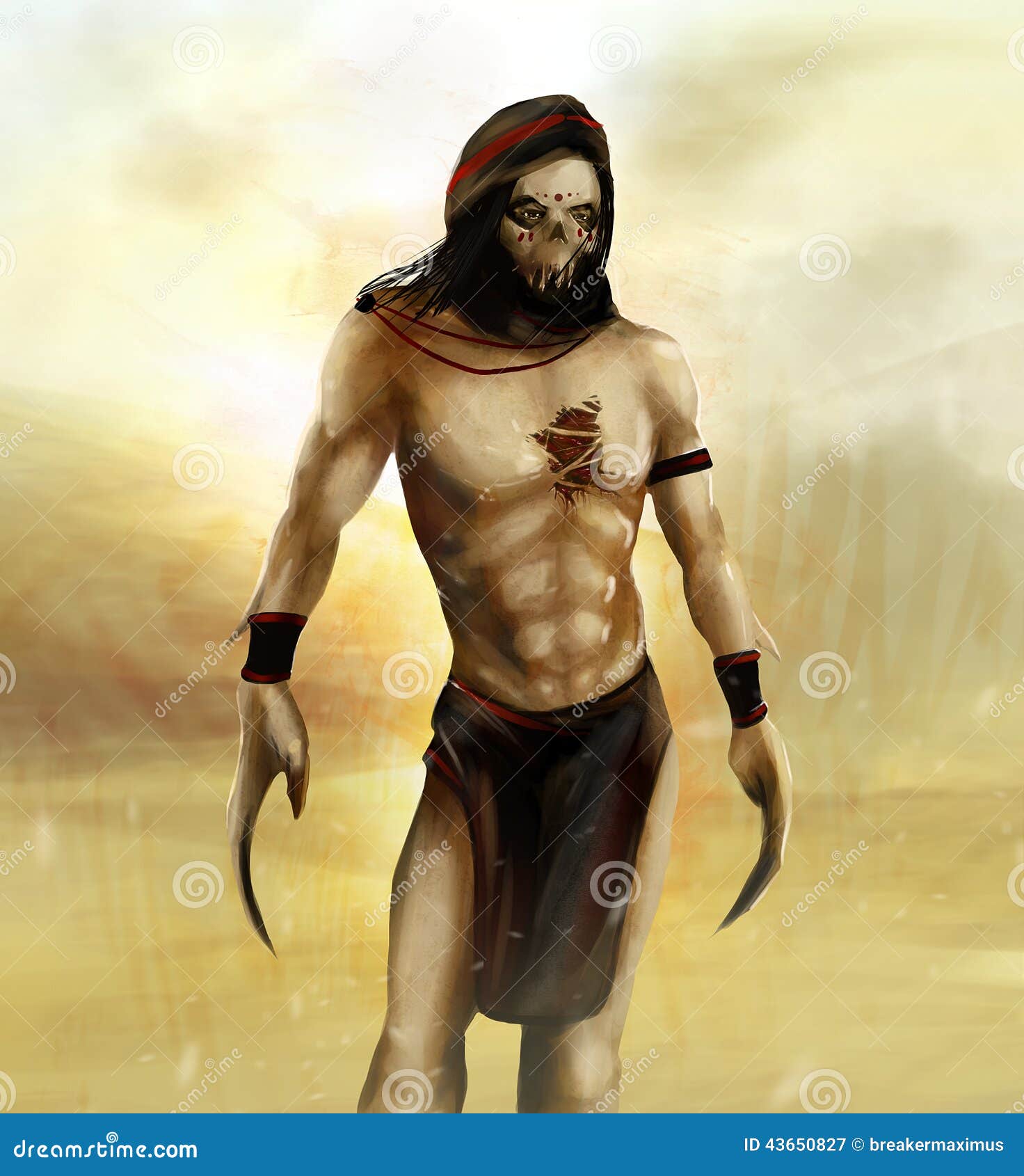 Fantasy Arab Warrior Creature. Royalty-Free Stock Photography ...