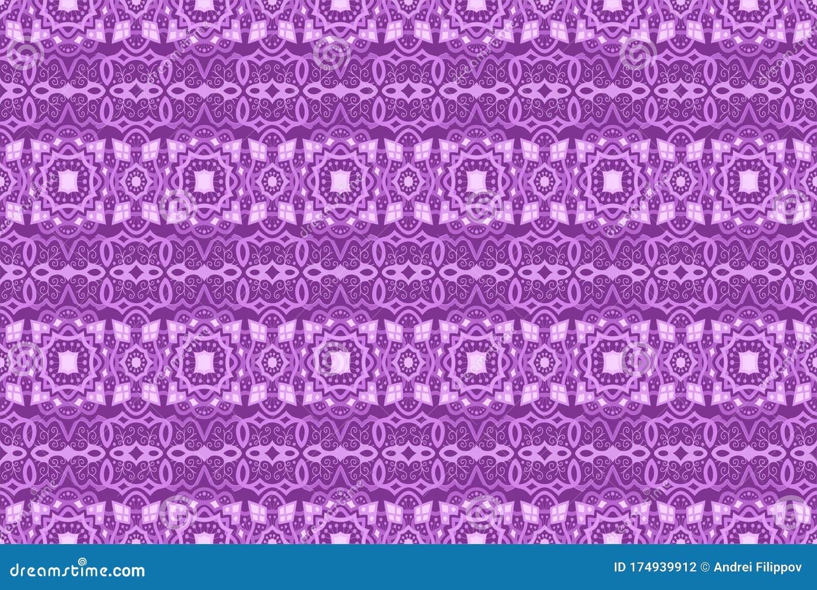 Fantasy Art with Violet Seamless Abstract Pattern Stock Vector ...