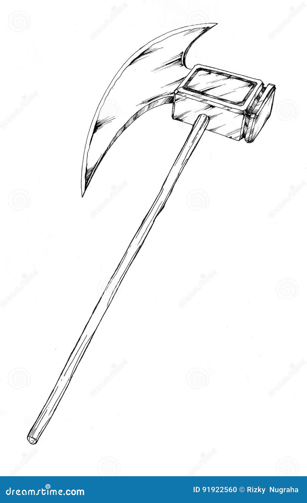 Fantasy Axe Drawing