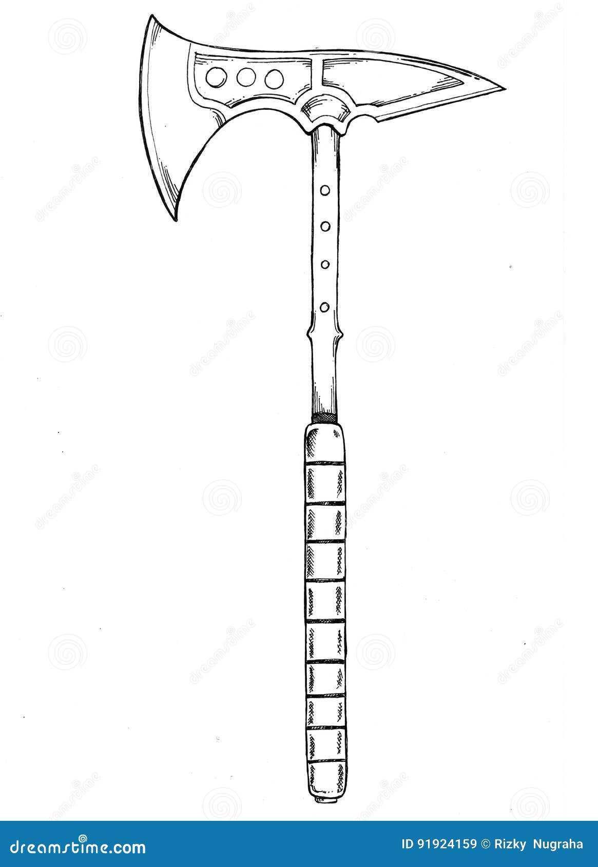 Fantasy Axe Drawing