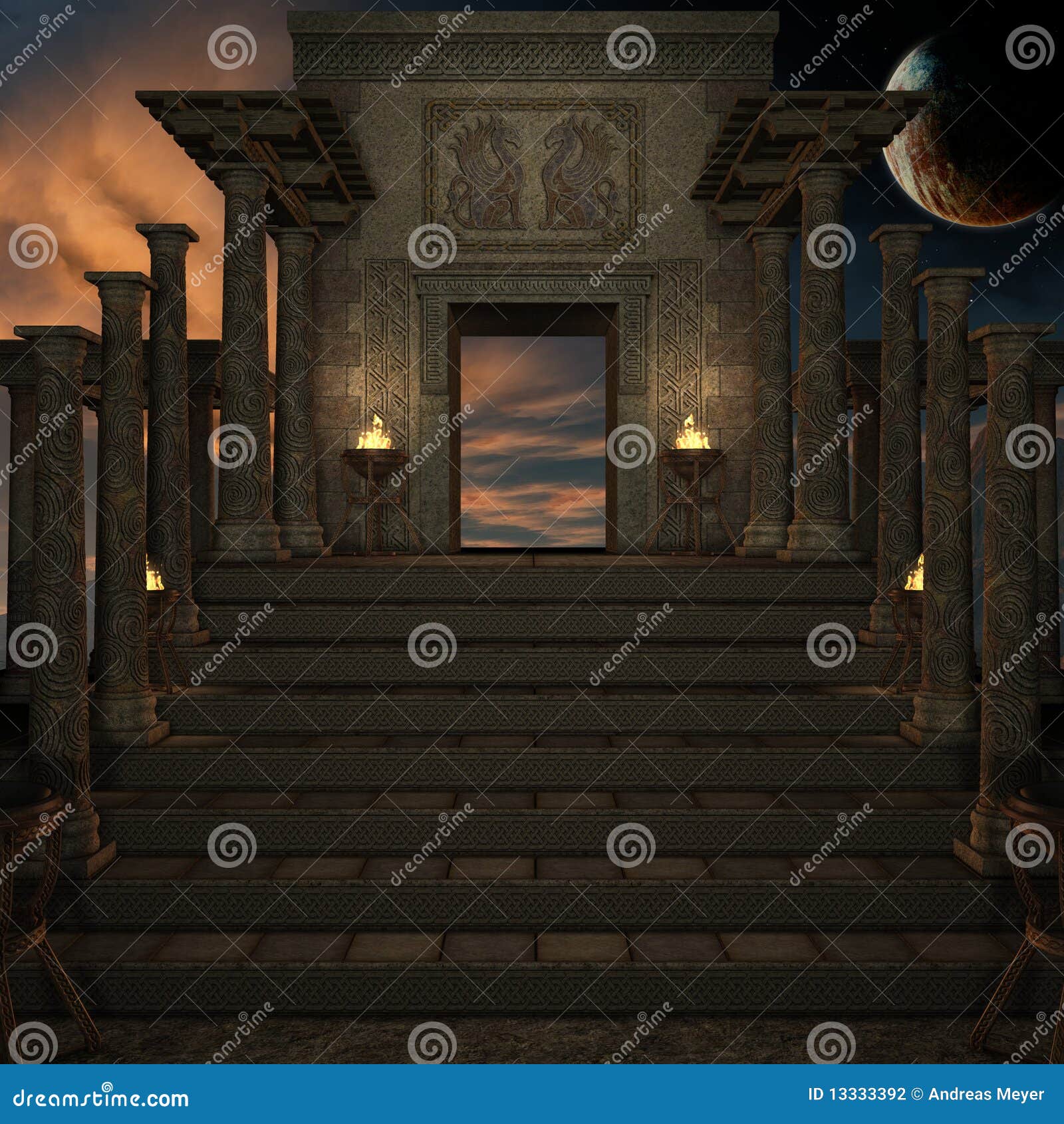 Fantasy Background stock illustration. Illustration of hall - 13333392