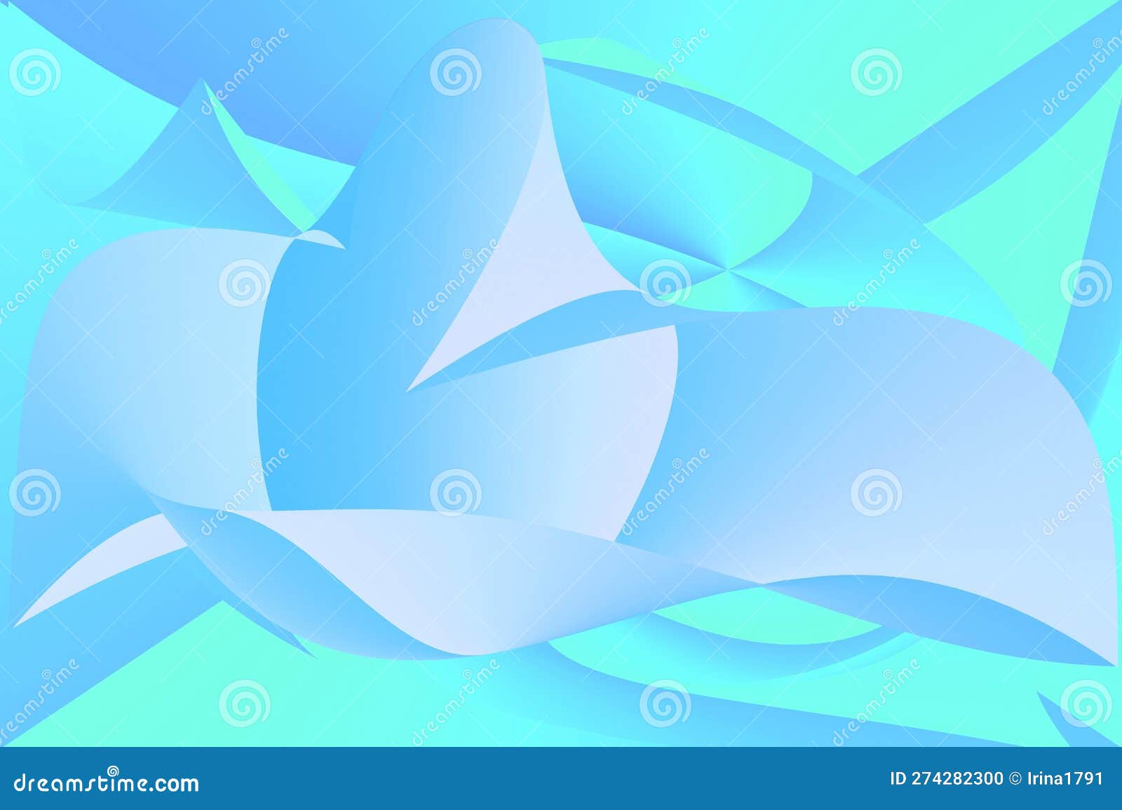 Fantasy Background with Blue, Turquoise and Blue Light Effect. Stock ...