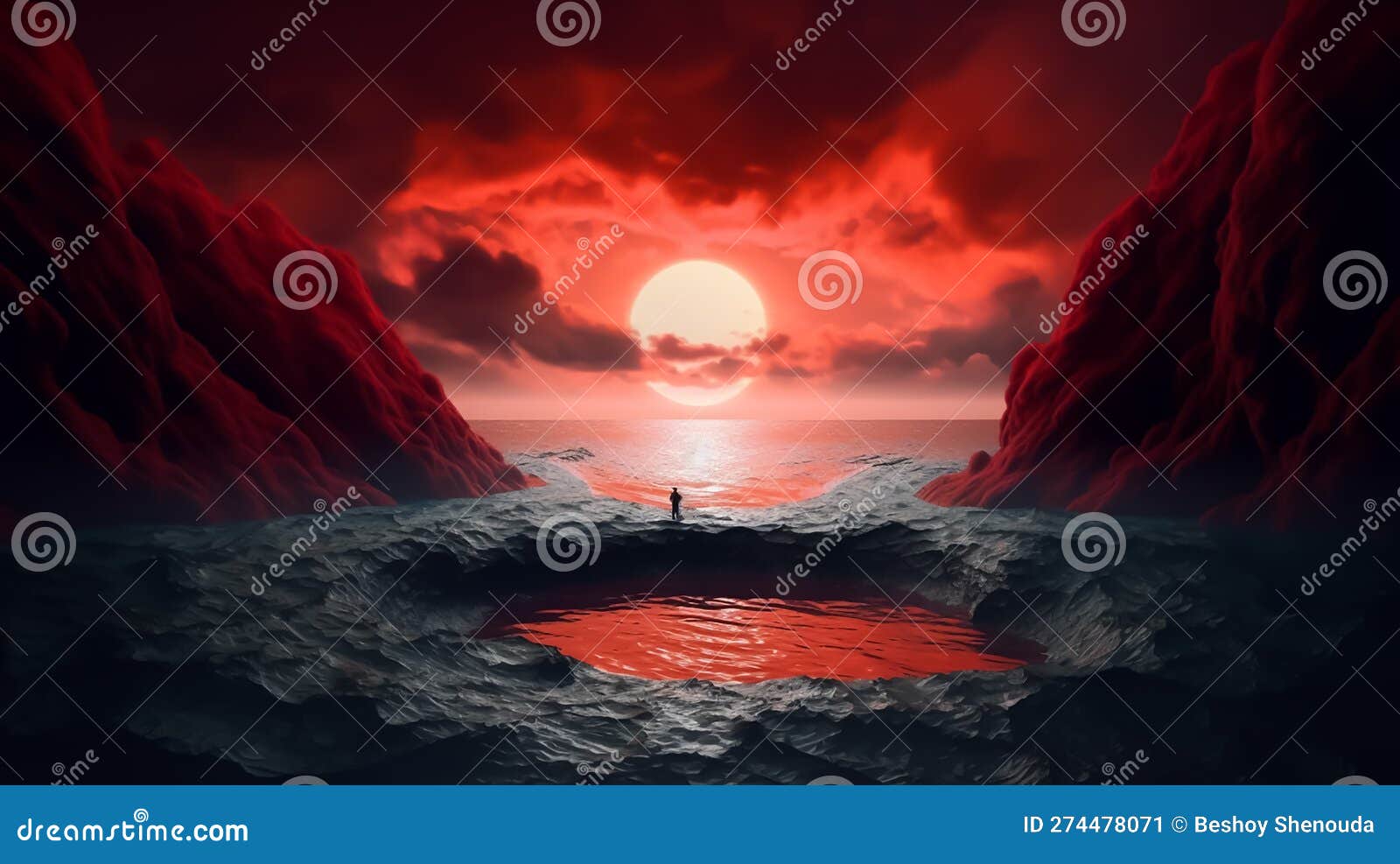 Fantasy Background of the Galaxy Rounded Hole the Time Loop Gate Stock ...