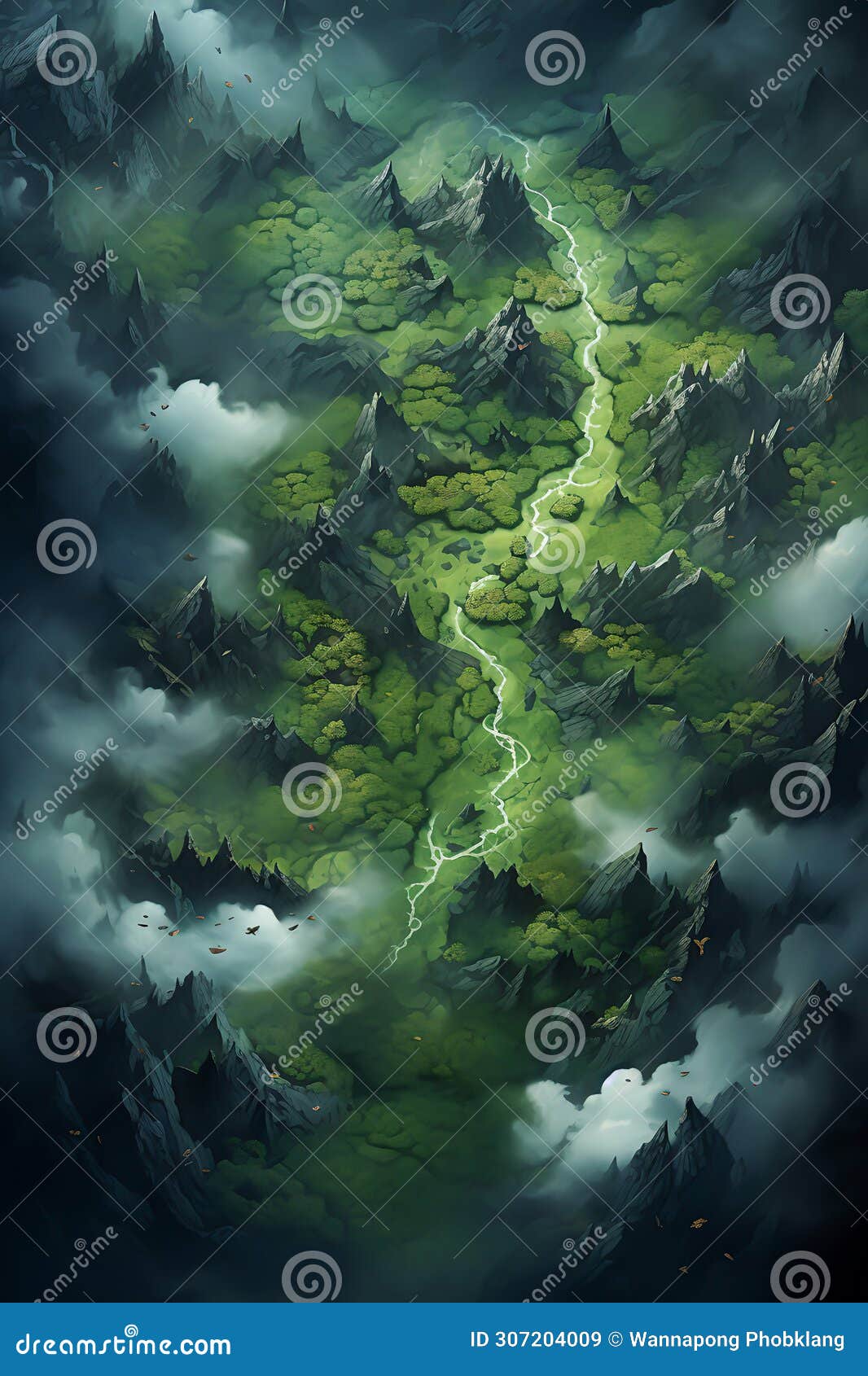 Fantasy Background with Vibrant Colors and Ethereal Atmosphere Vertical ...