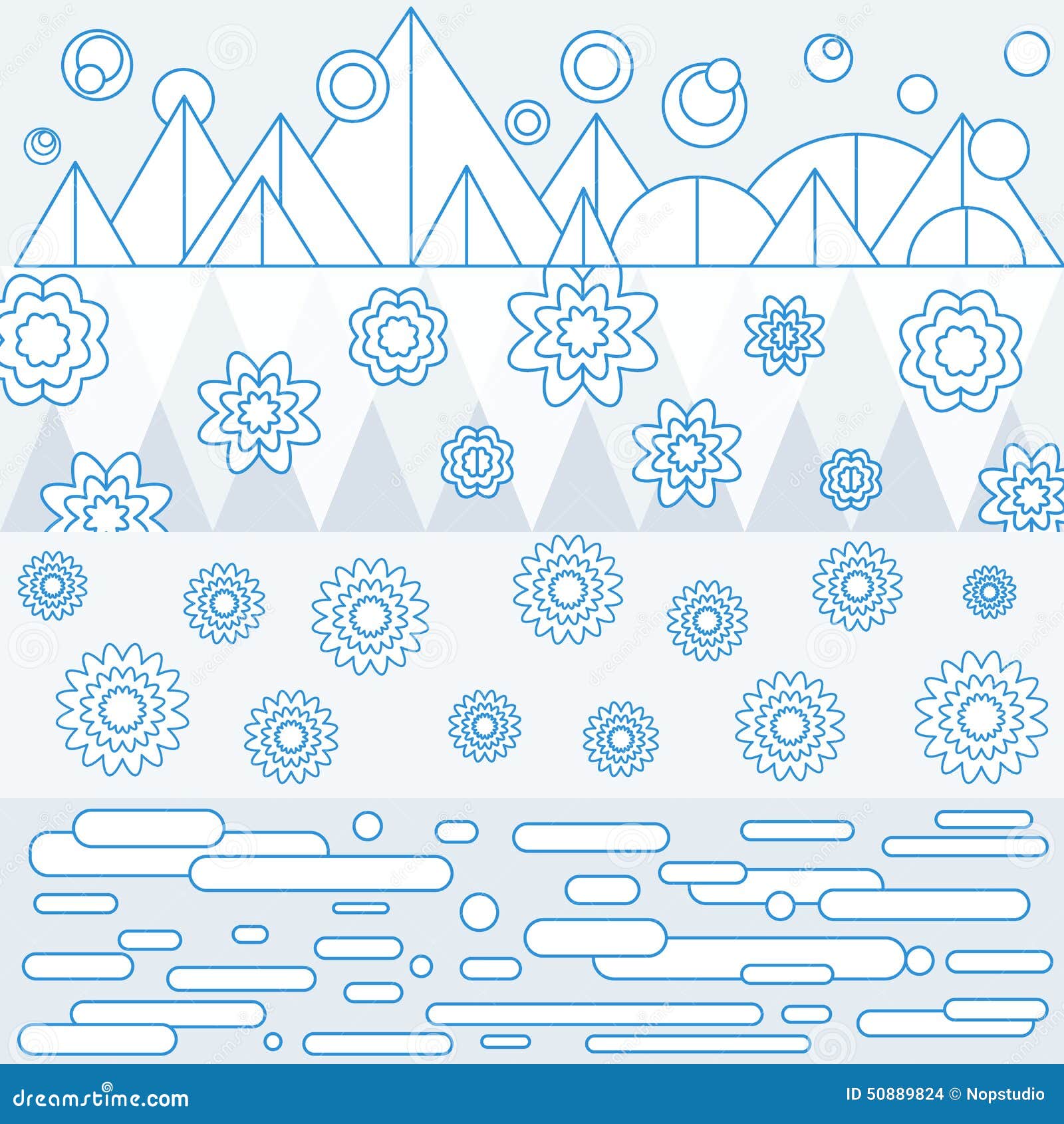 Fantasy Banner With Butterflies, Fantastic Transparent Curving Waves ...