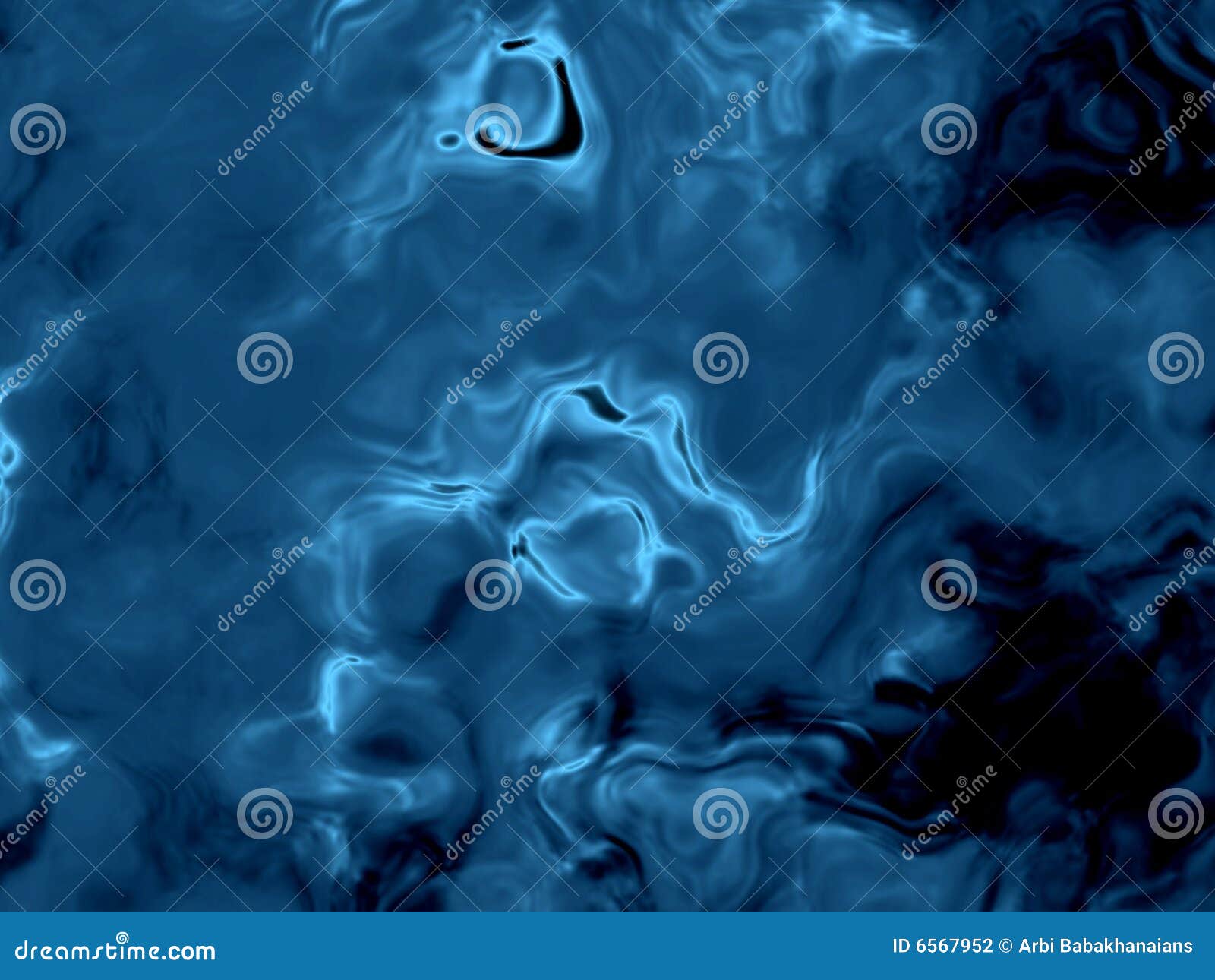 Fantasy Black and Blue Alien Fluid Surface Stock Illustration ...