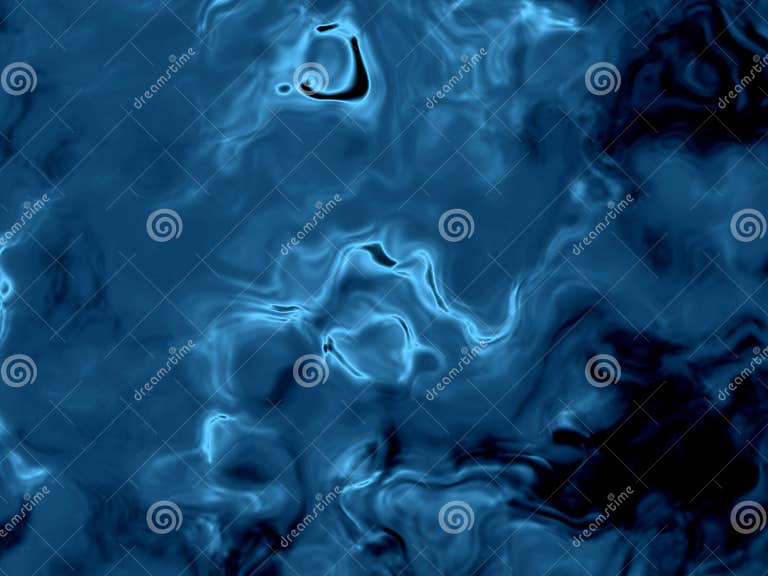 Fantasy Black and Blue Alien Fluid Surface Stock Illustration ...
