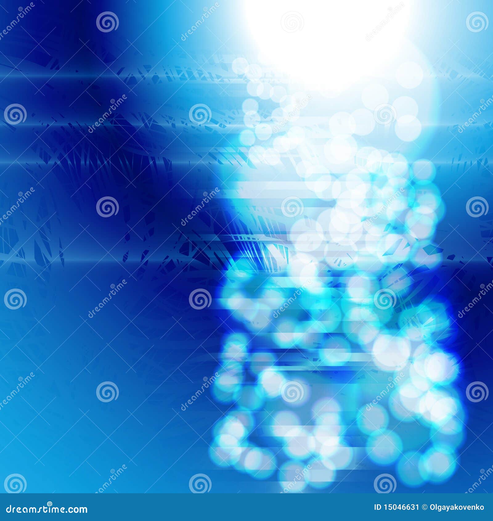 Fantasy blue background stock vector. Illustration of energy - 15046631