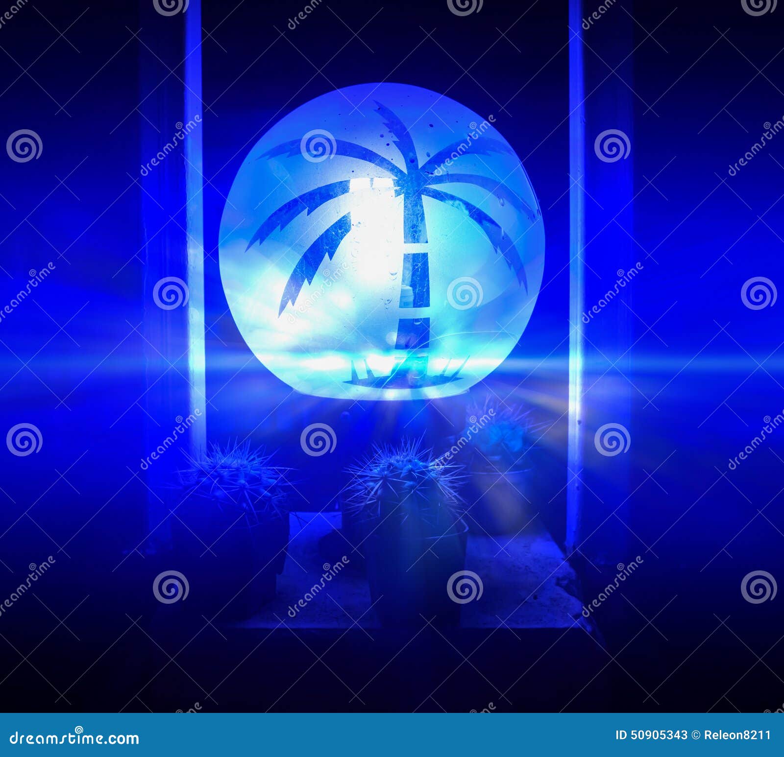 Fantasy Blue Light , Home Decoration Stock Illustration - Illustration ...